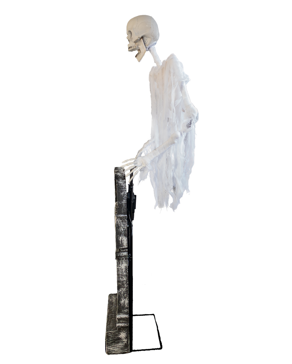 Floating Ghost Skeleton & Gravestone With Light & Sound 175cm for ...