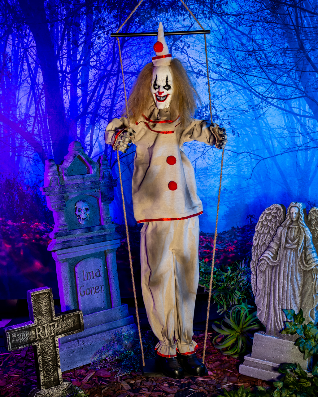 Shaking Horror Clown On Swing 140cm ★ | Horror-Shop.com