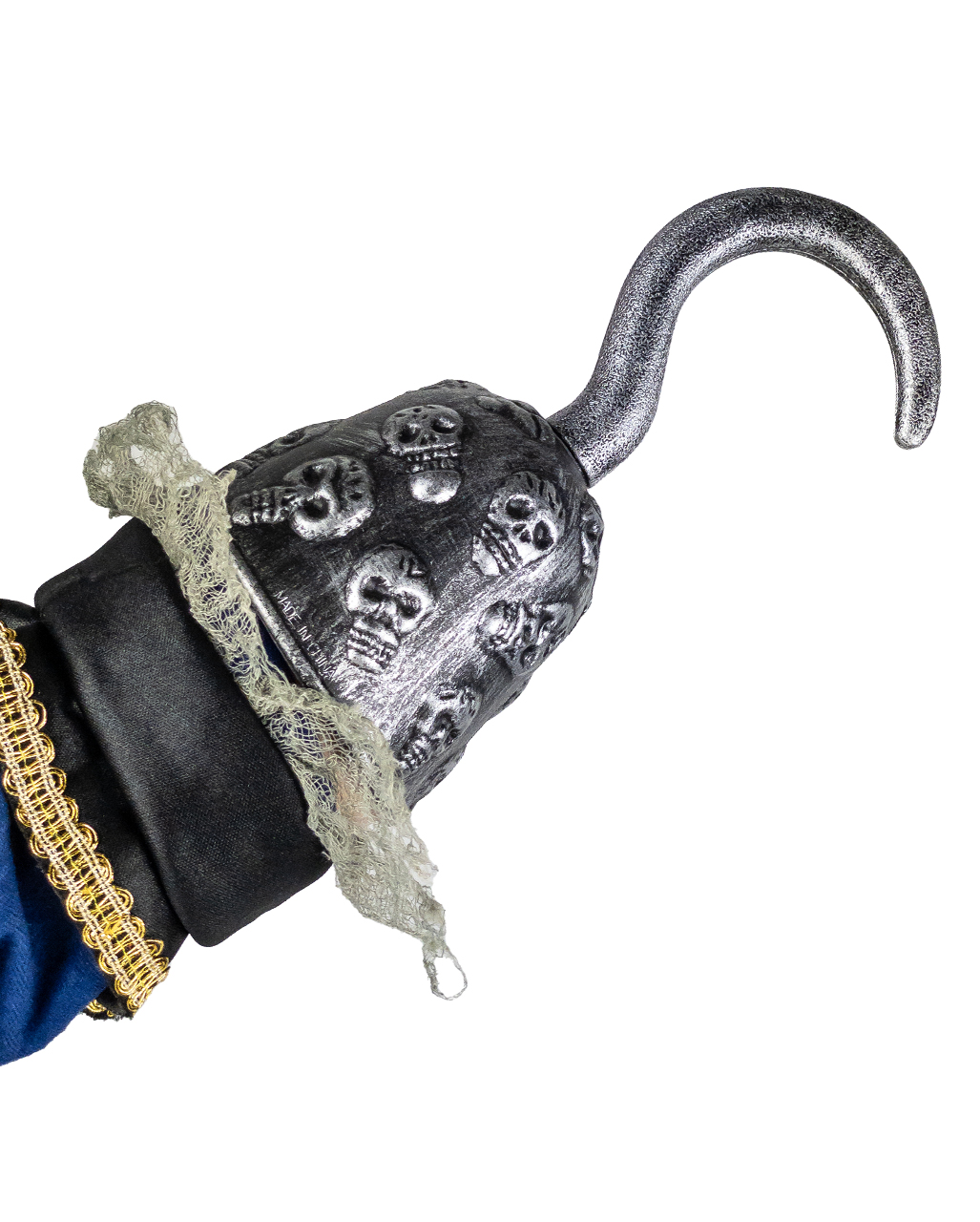 Silver Pirate Hand With Skull Decoration ★ | Horror-Shop.com