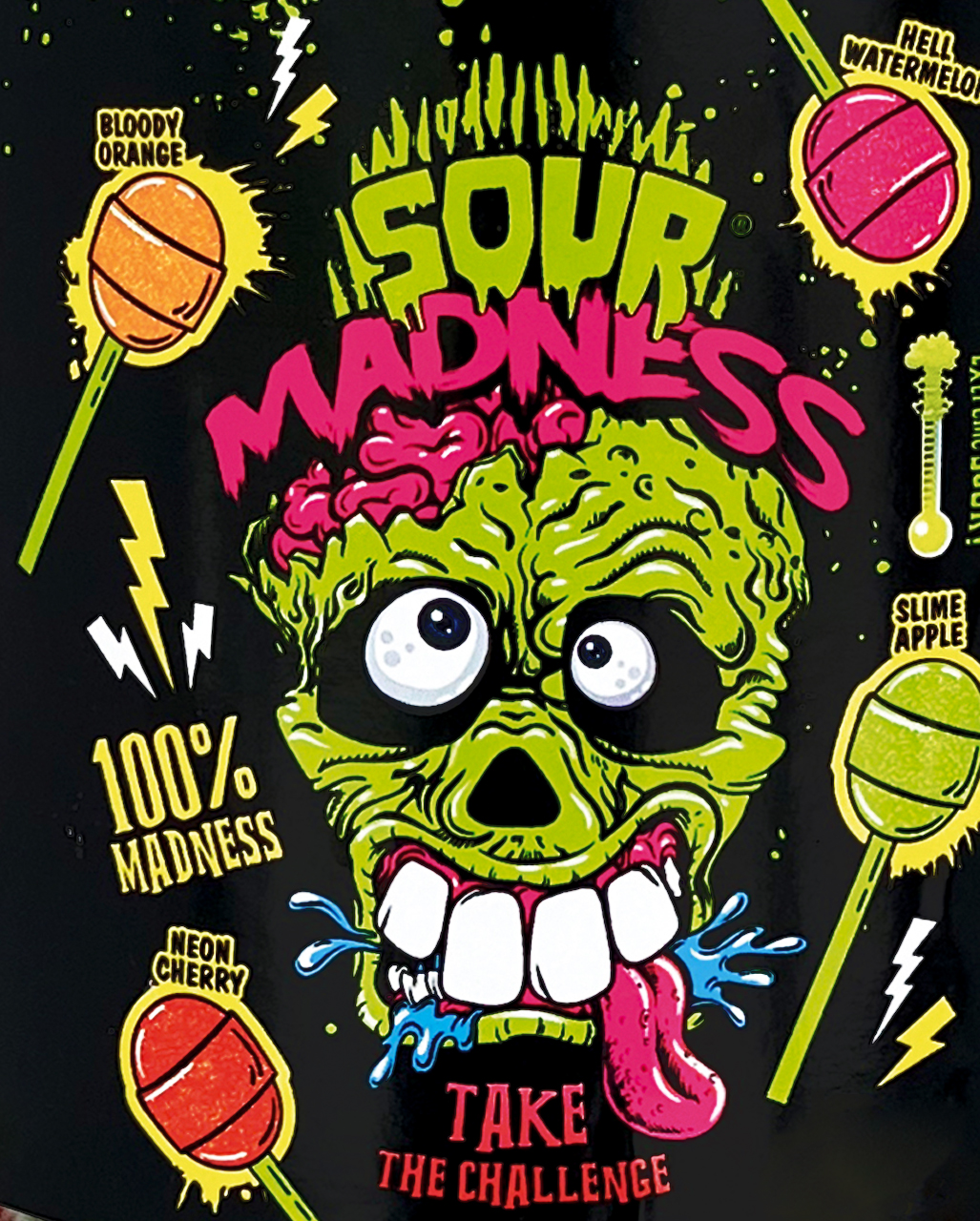 Sour Madness Lollipop 1 Piece store online | Horror-Shop.com