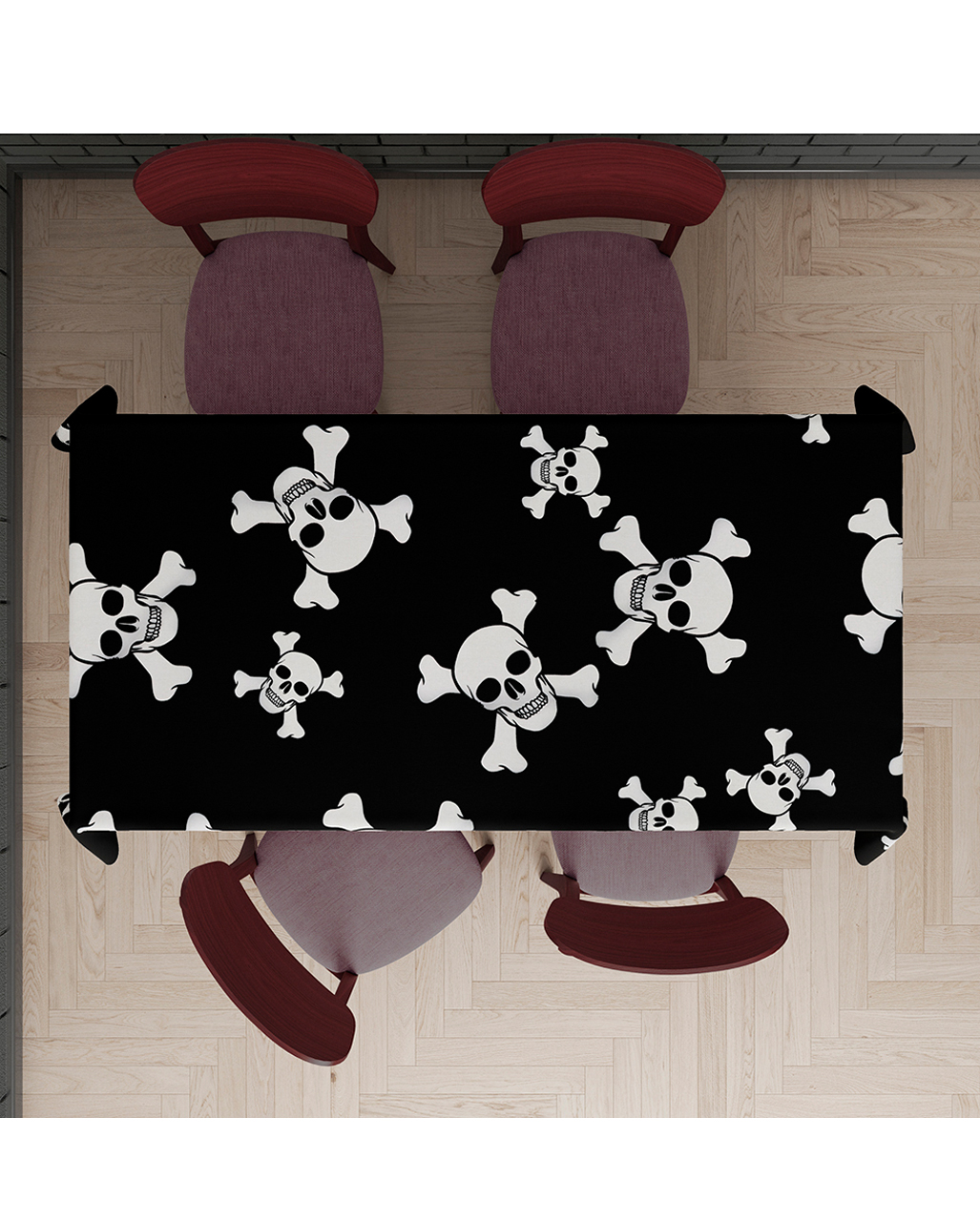 Skull Halloween Table Cloth Party decoration | Horror-Shop.com