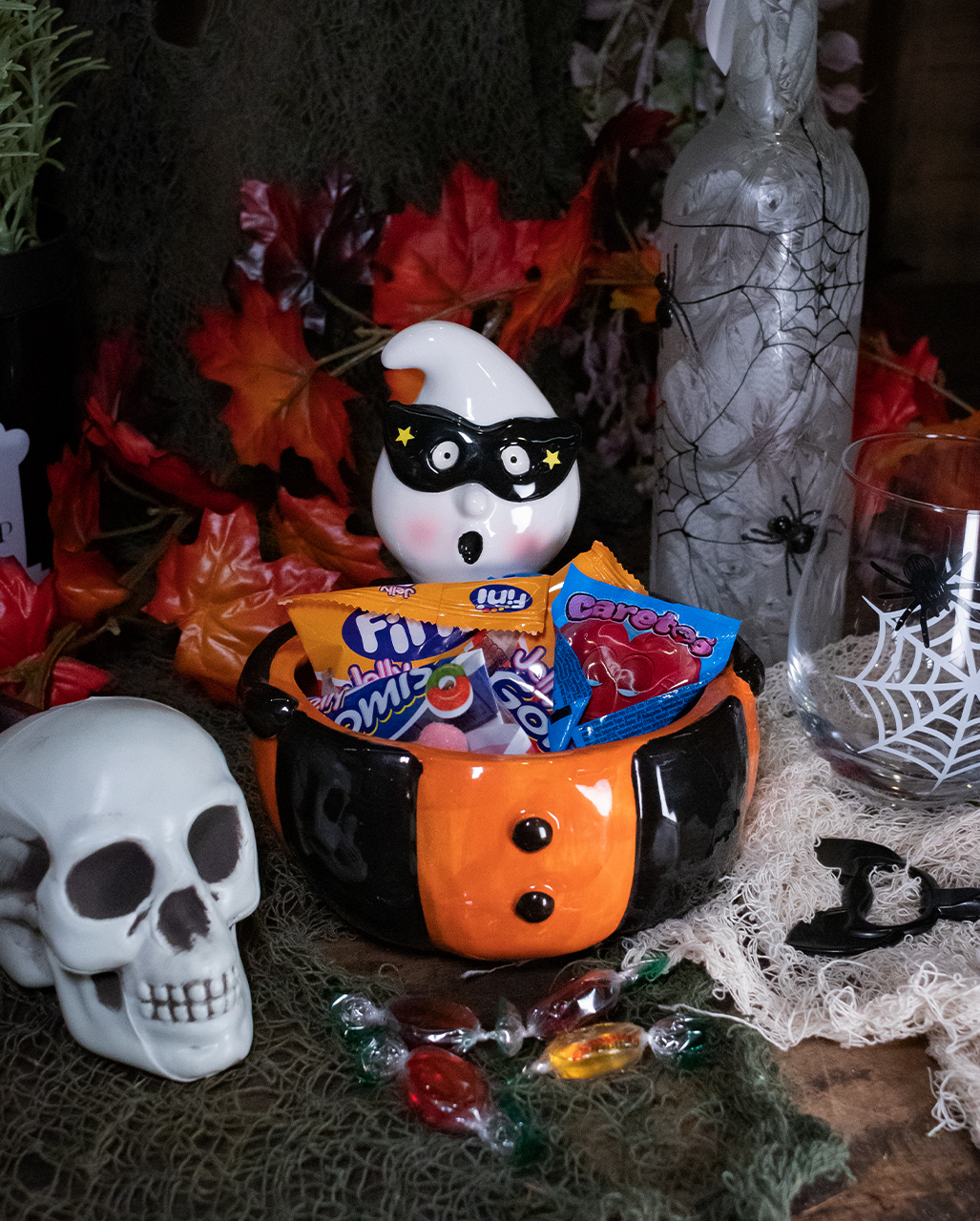 Vintage Halloween Ghost Candy Bowl | Horror-Shop.com