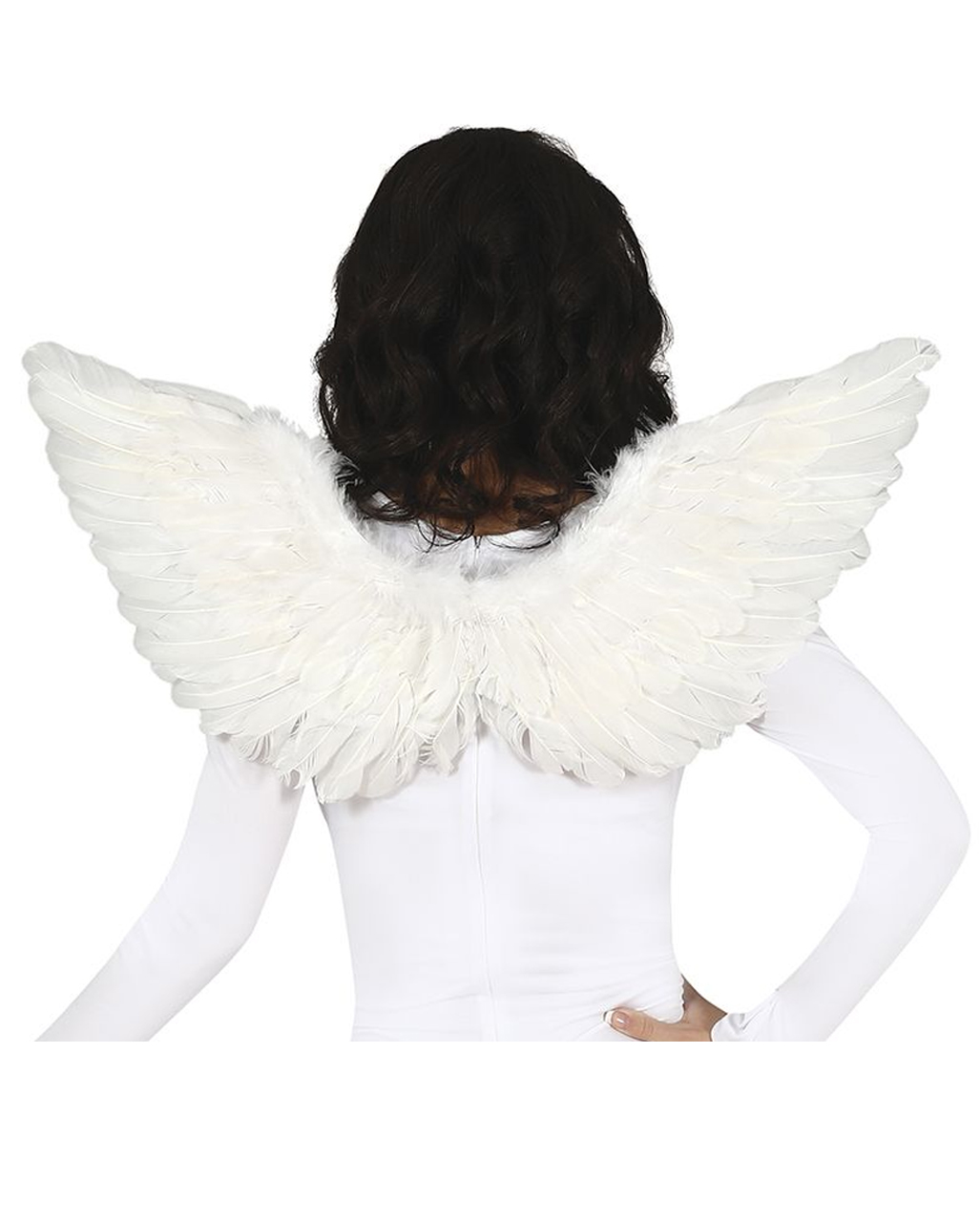 White Angel Wings with Feathers 65cm | Horror-Shop.com