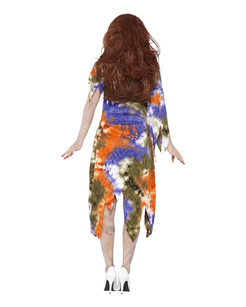 Zombie Costume Hippie | Flowerpower dress in zombie look | Horror-Shop.com