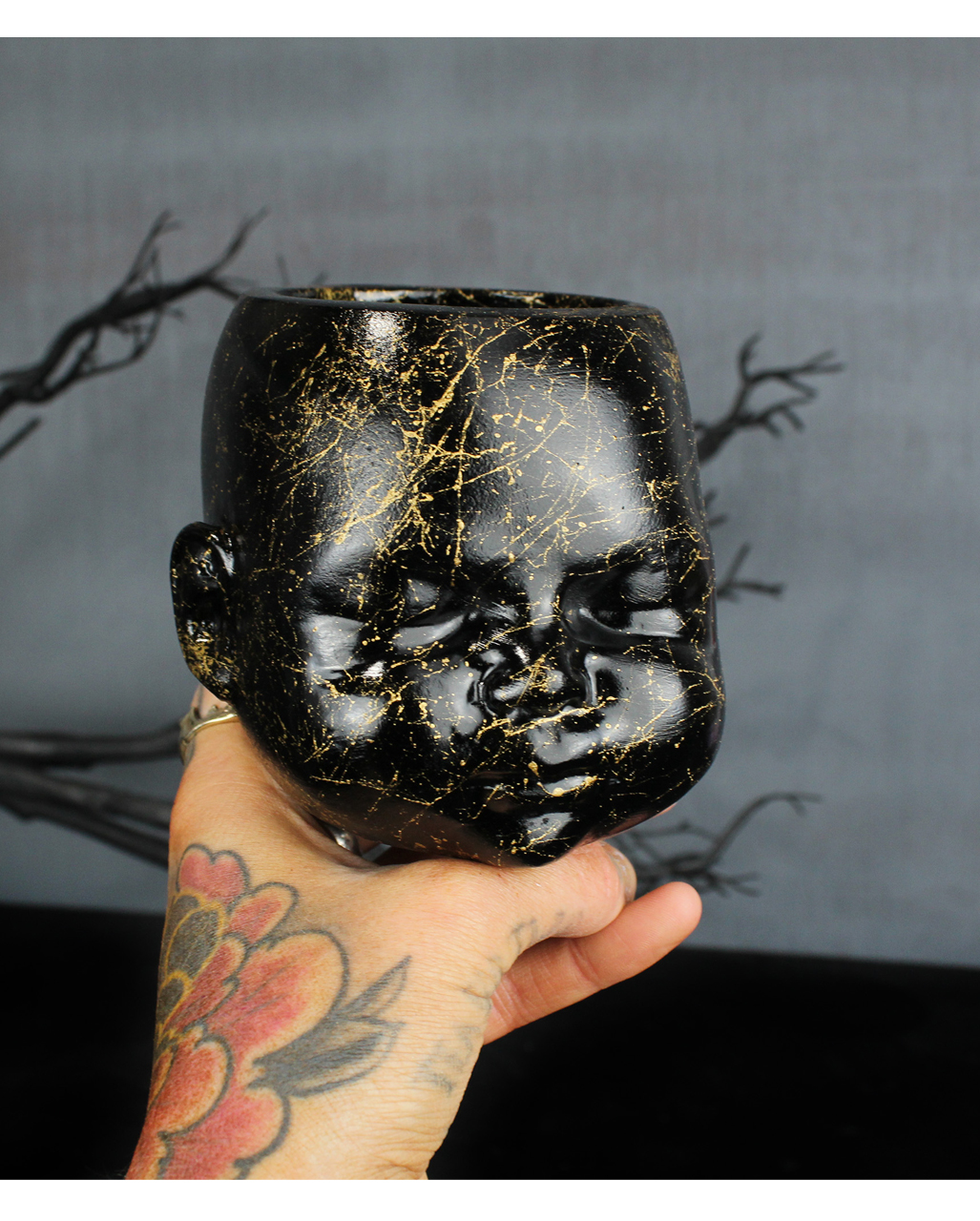 Baby Doll Head Plant Pot 10cm order | Horror-Shop.com