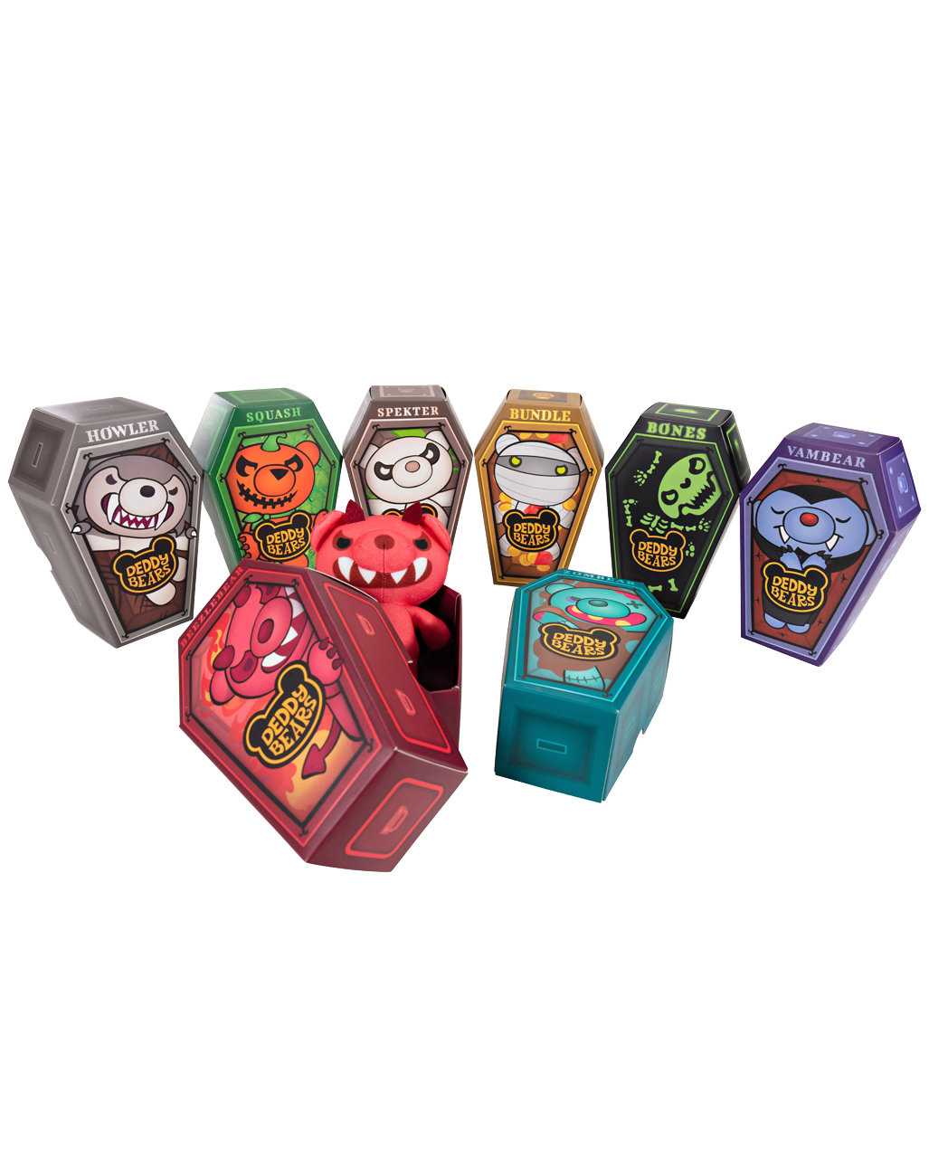 Little Howler Deddy Bear In Coffin 14cm as a collector's item | Horror ...