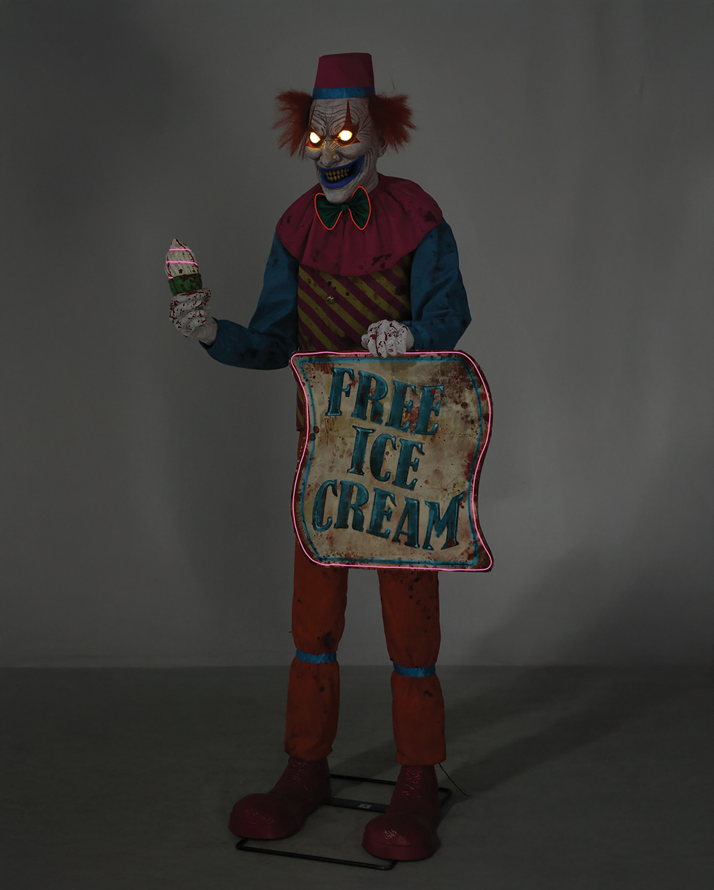 Ice Cream Horror Clown Halloween Animatronic 180cm ★ | Horror-Shop.com