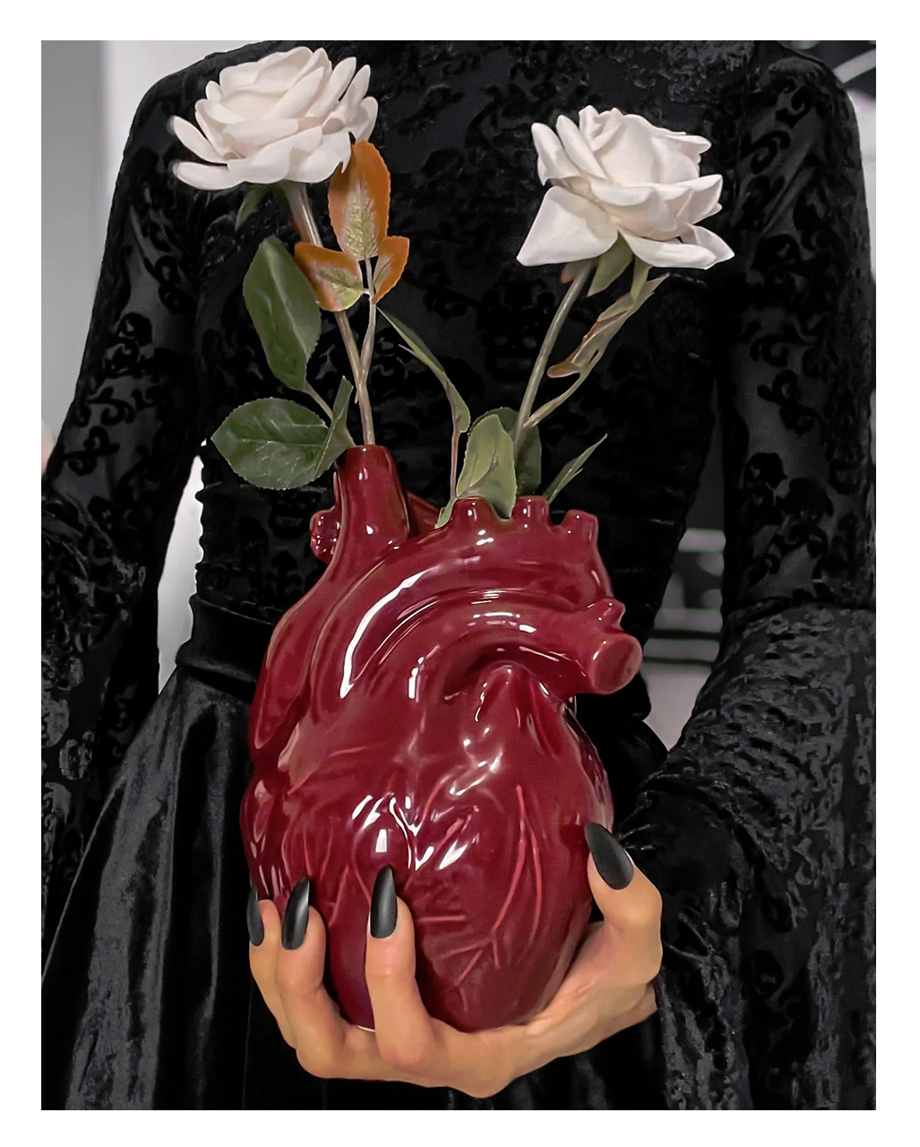 KILLSTAR Ana-Tomic Herzvase | Gothic Trockenvase | Horror-Shop.com