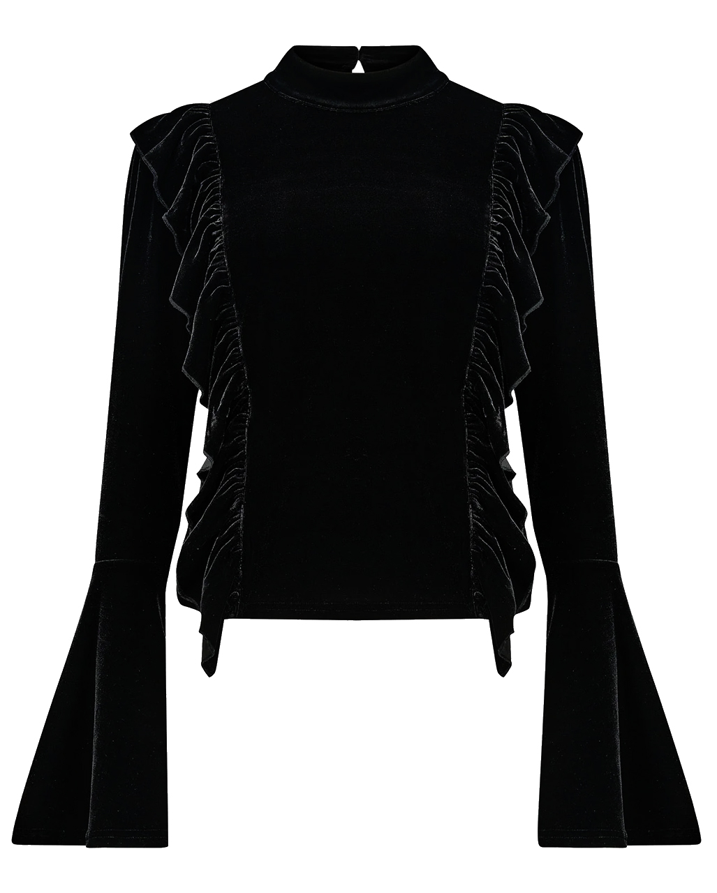 KILLSTAR Noxine Top ★ Gothic Langarm Bluse | Horror-Shop.com