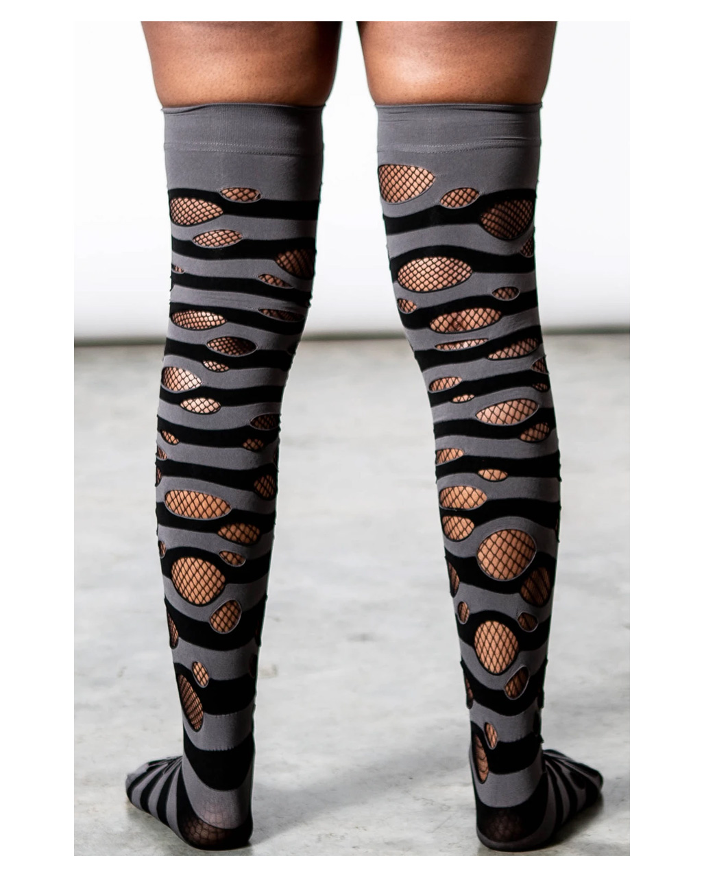 KILLSTAR Wretched Soul Distress Socks Gothic fashion | Horror-Shop.com