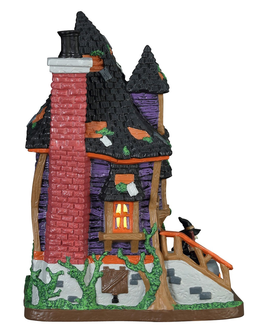 Lemax Spooky Town - Witches Bungalow | scary house with light | Horror ...