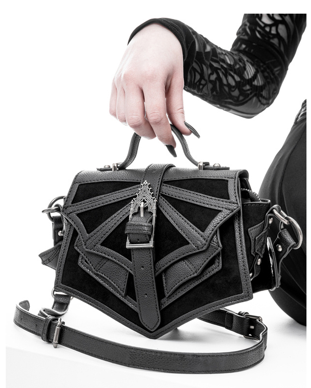 Night Creature Gothic Schultertasche ★ Gothic Accessoire | Horror-Shop.com