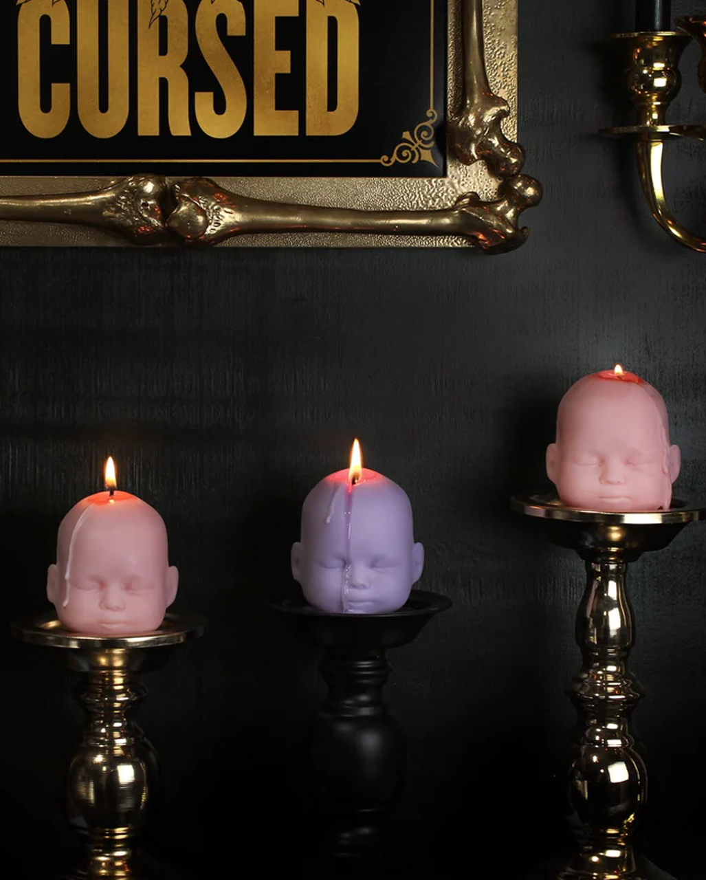 Doll Head Candle 6,5cm | Cakes scented candle | Horror-Shop.com