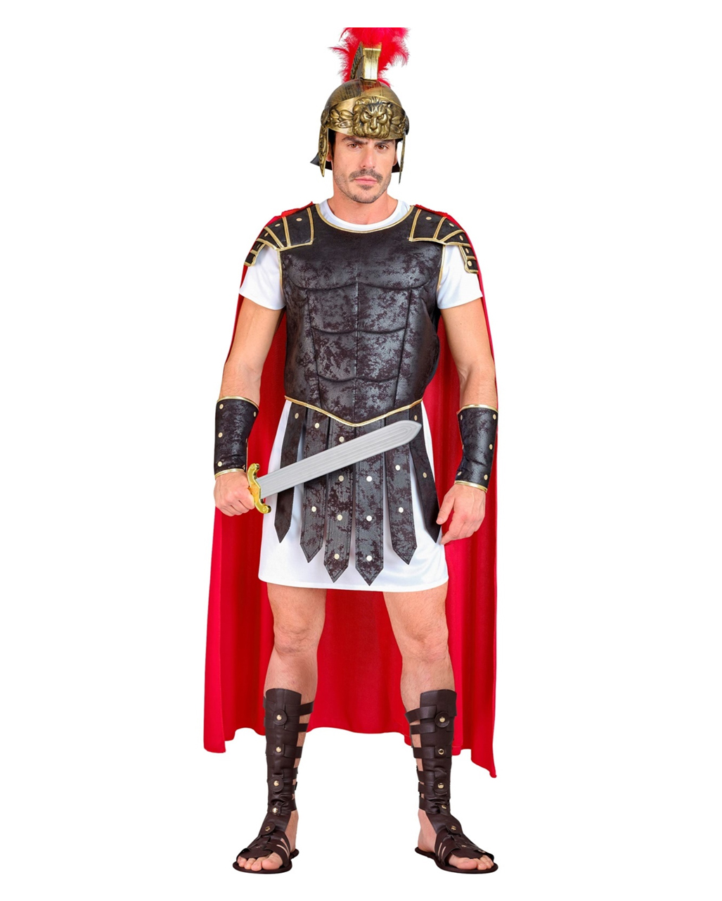 Roman Sandals With Straps & Shin Guards | Horror-Shop.com