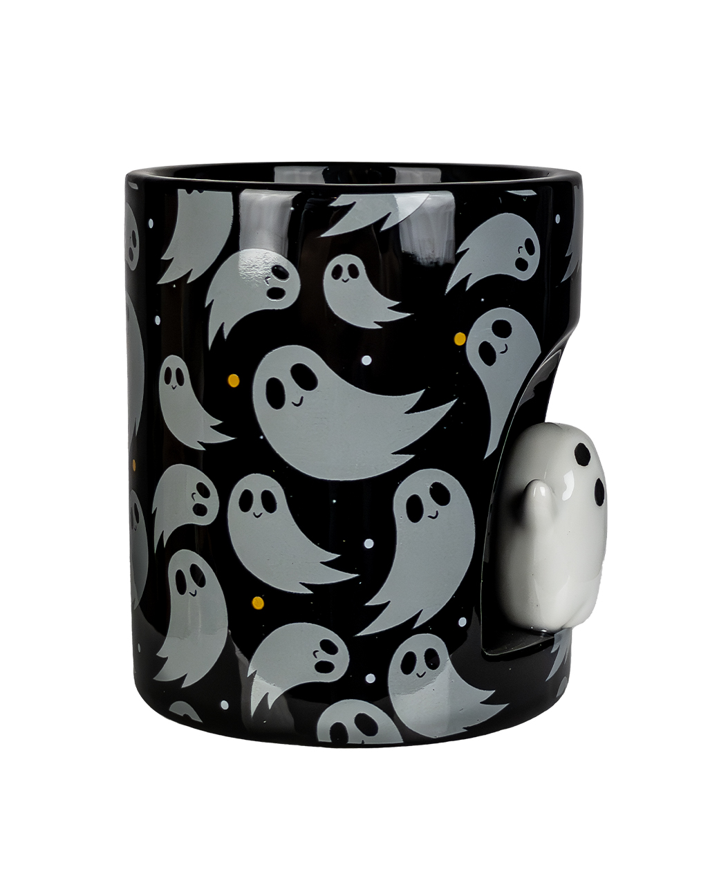 Black Halloween Mug With Mini Ghost | Gift articles | Horror-Shop.com