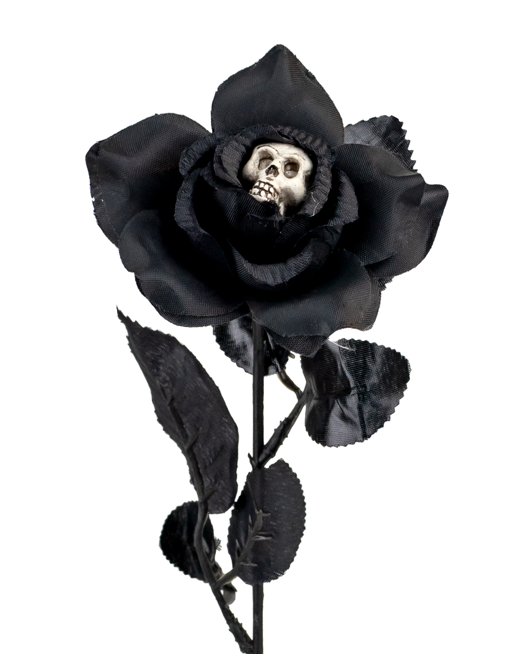 Black Rose With Skull In The Blossom 42cm ★ | Horror-Shop.com