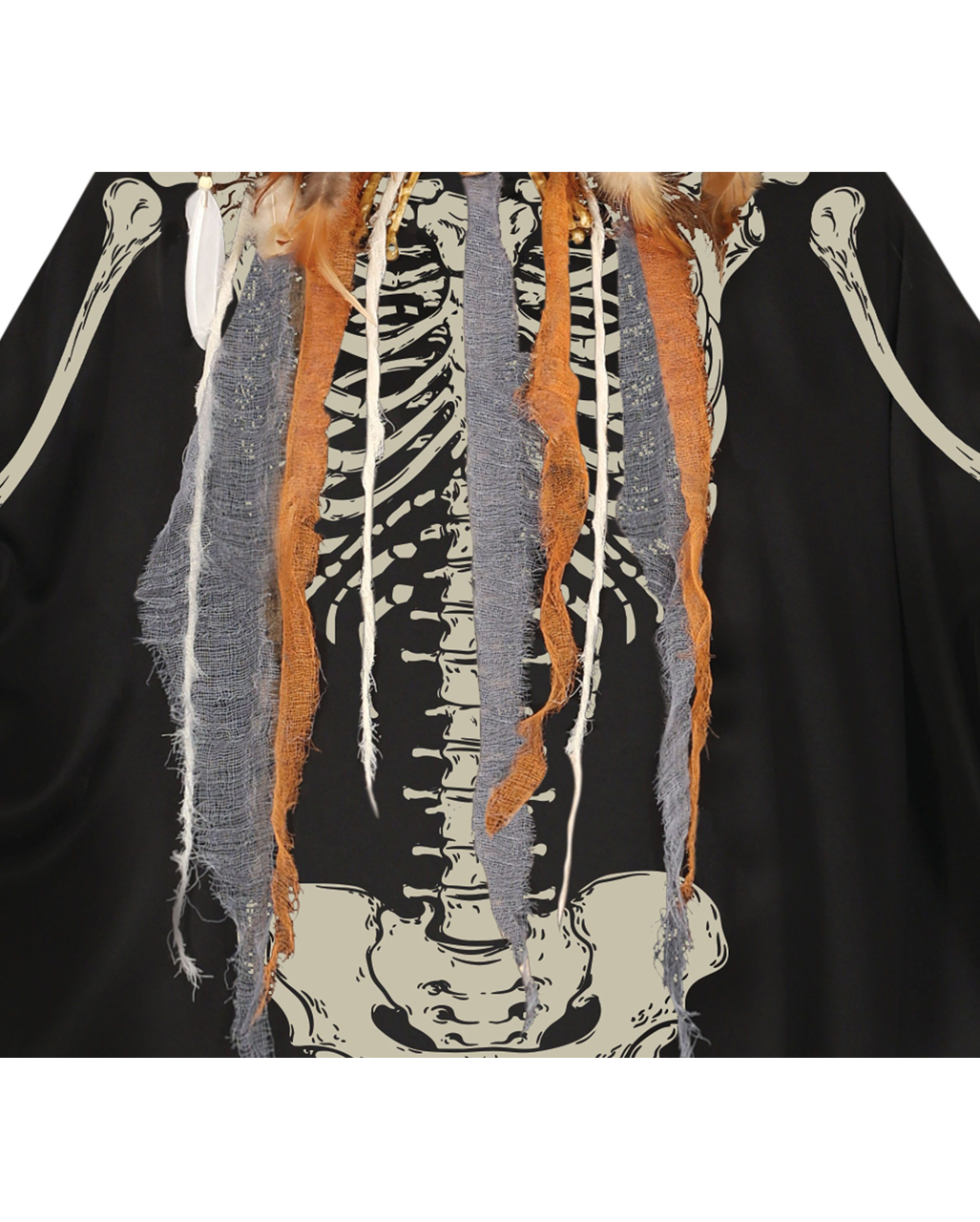 Skeleton Voodoo Poncho buy for Halloween | Horror-Shop.com