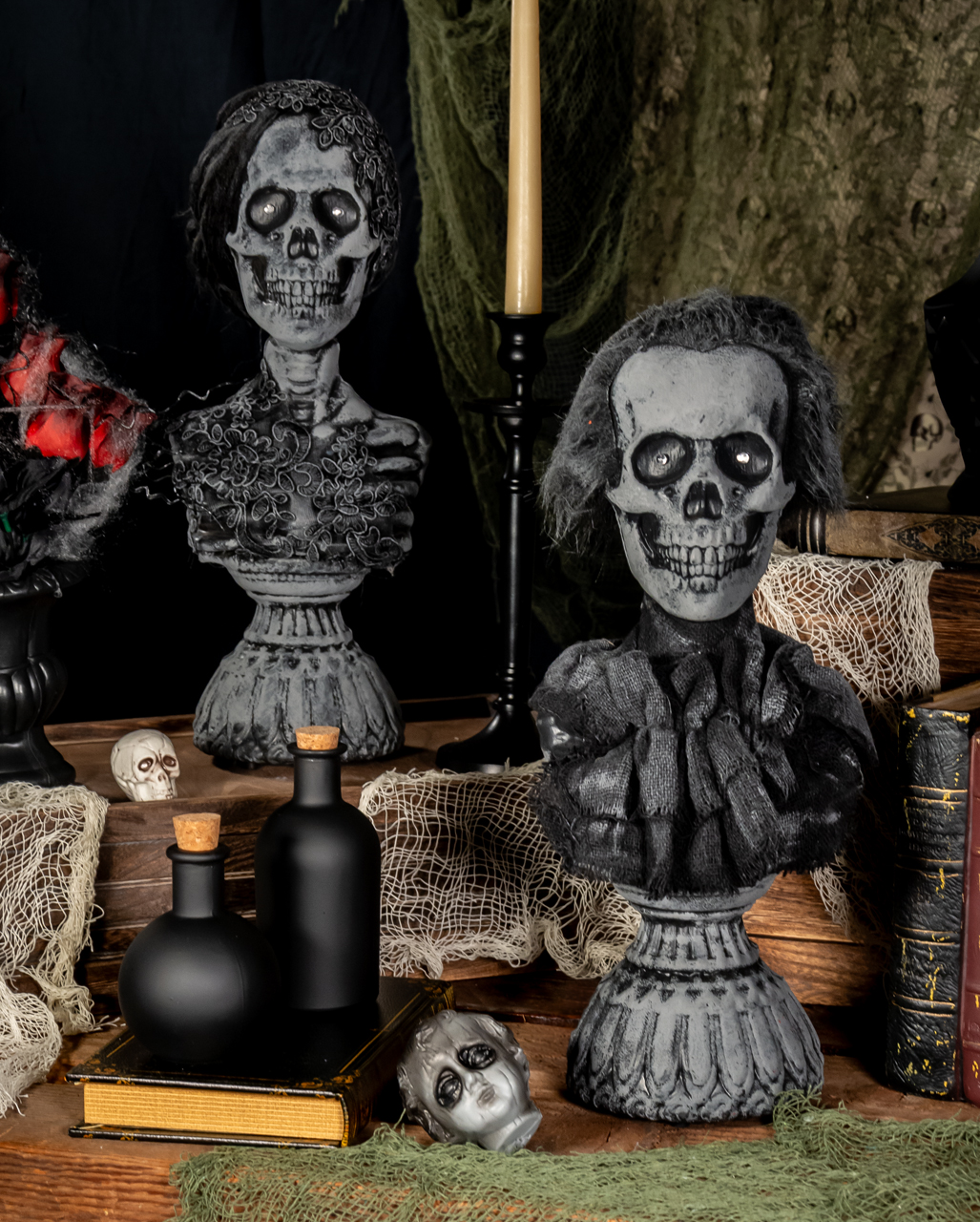 Spooky Ghost Bust "Lady Gruesome" With Sound & Light 38cm order ...