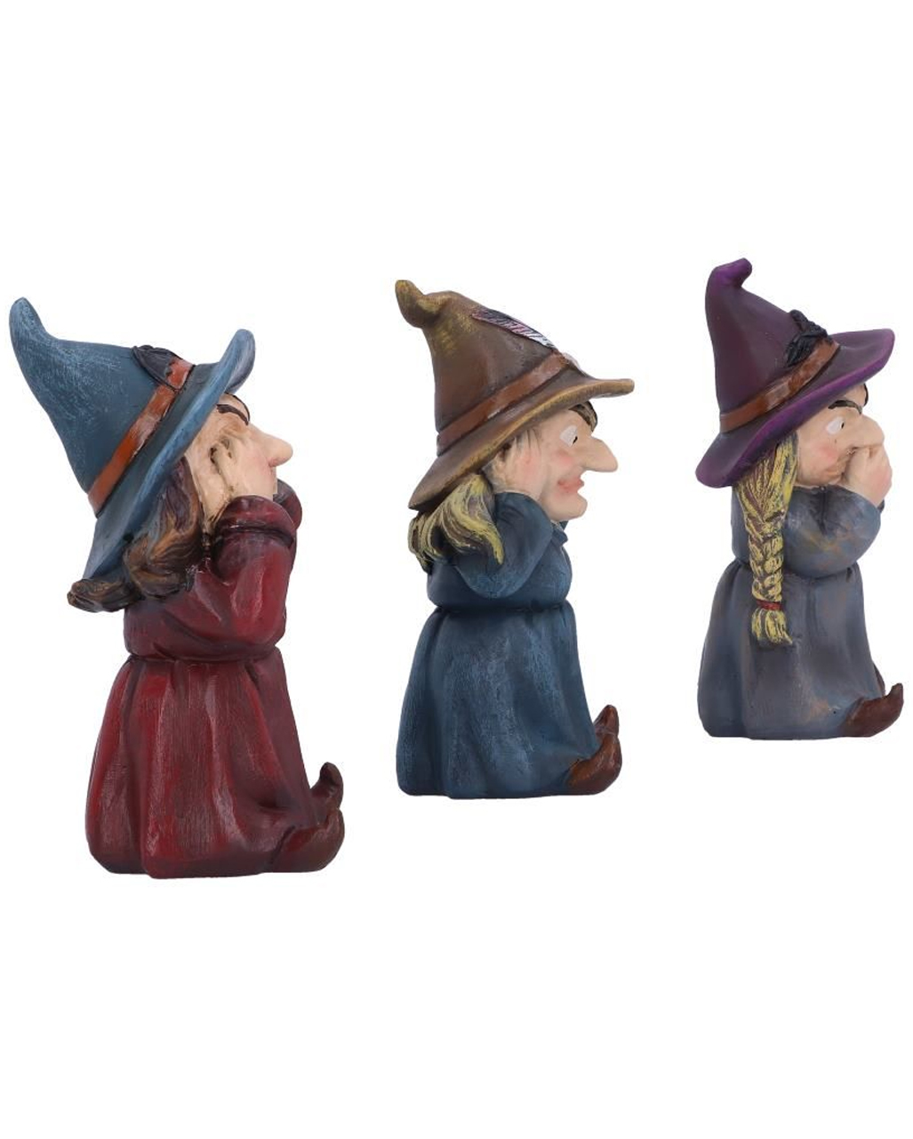 Three Wise Witches Figures 9cm From cast stone | Horror-Shop.com