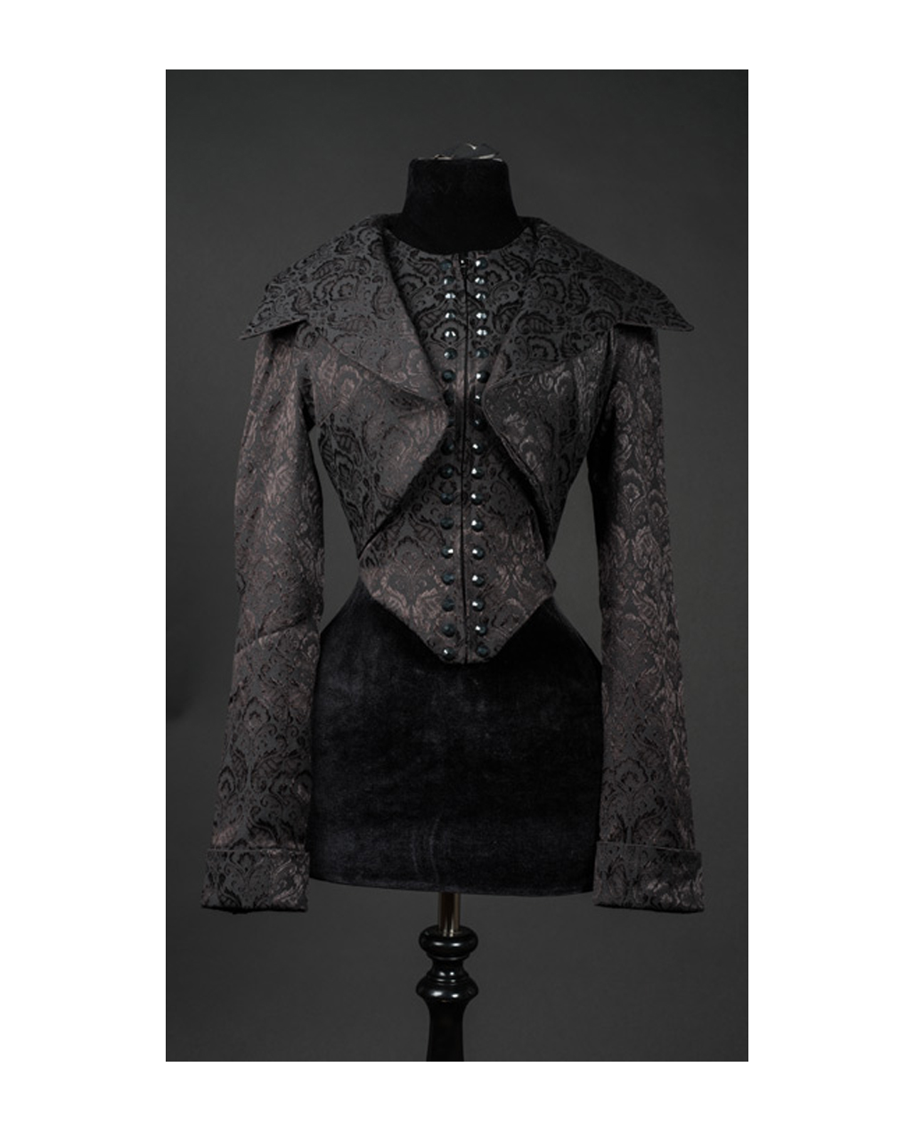 Evil Queen Jacket With Stand-up Collar Steampunk Fashion | Horror-Shop.com