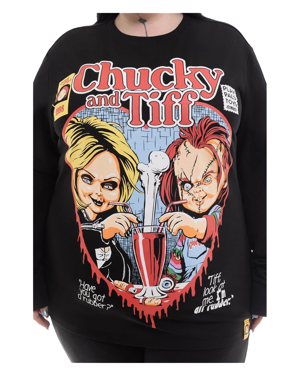 KILLSTAR Chucky & Tiff Forever Sweatshirt | Buy Gothic Fashion | Horror ...