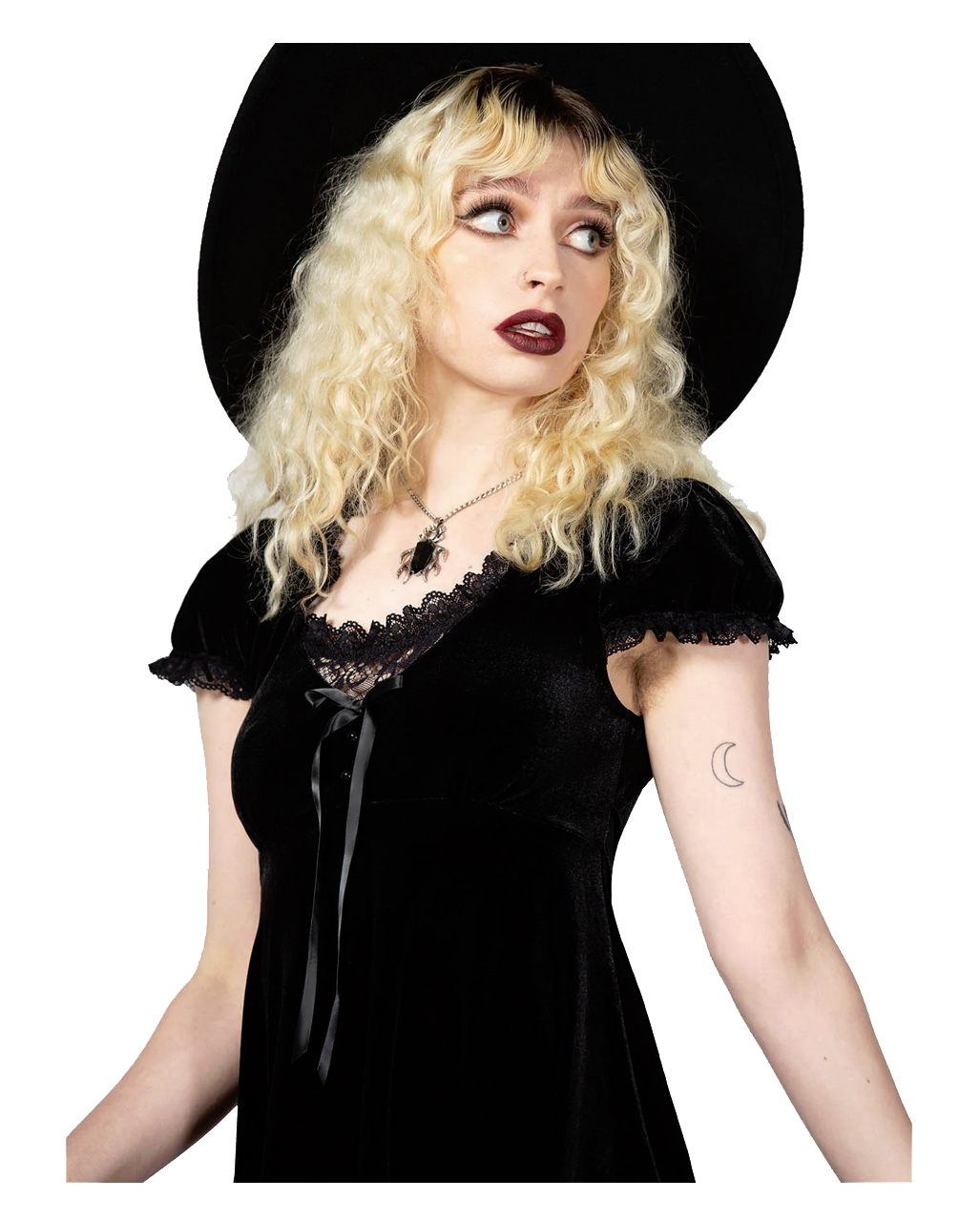 KILLSTAR Heather Babydoll Kleid Schwarz | Gothic Kleid | Horror-Shop.com