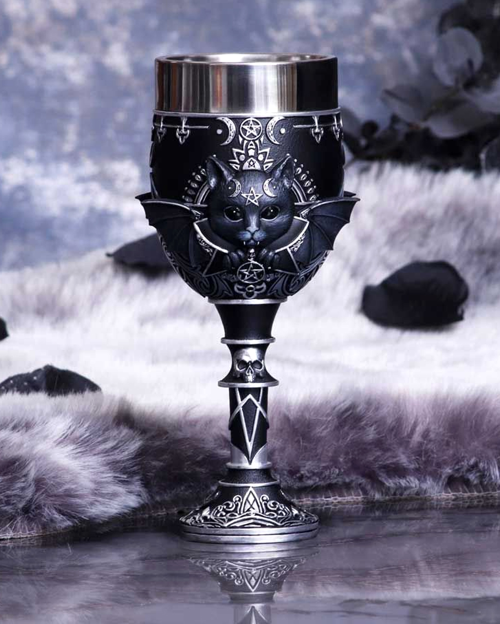 Malpuss Witch Cat Calyx | Gothic Homeware | Horror-Shop.com