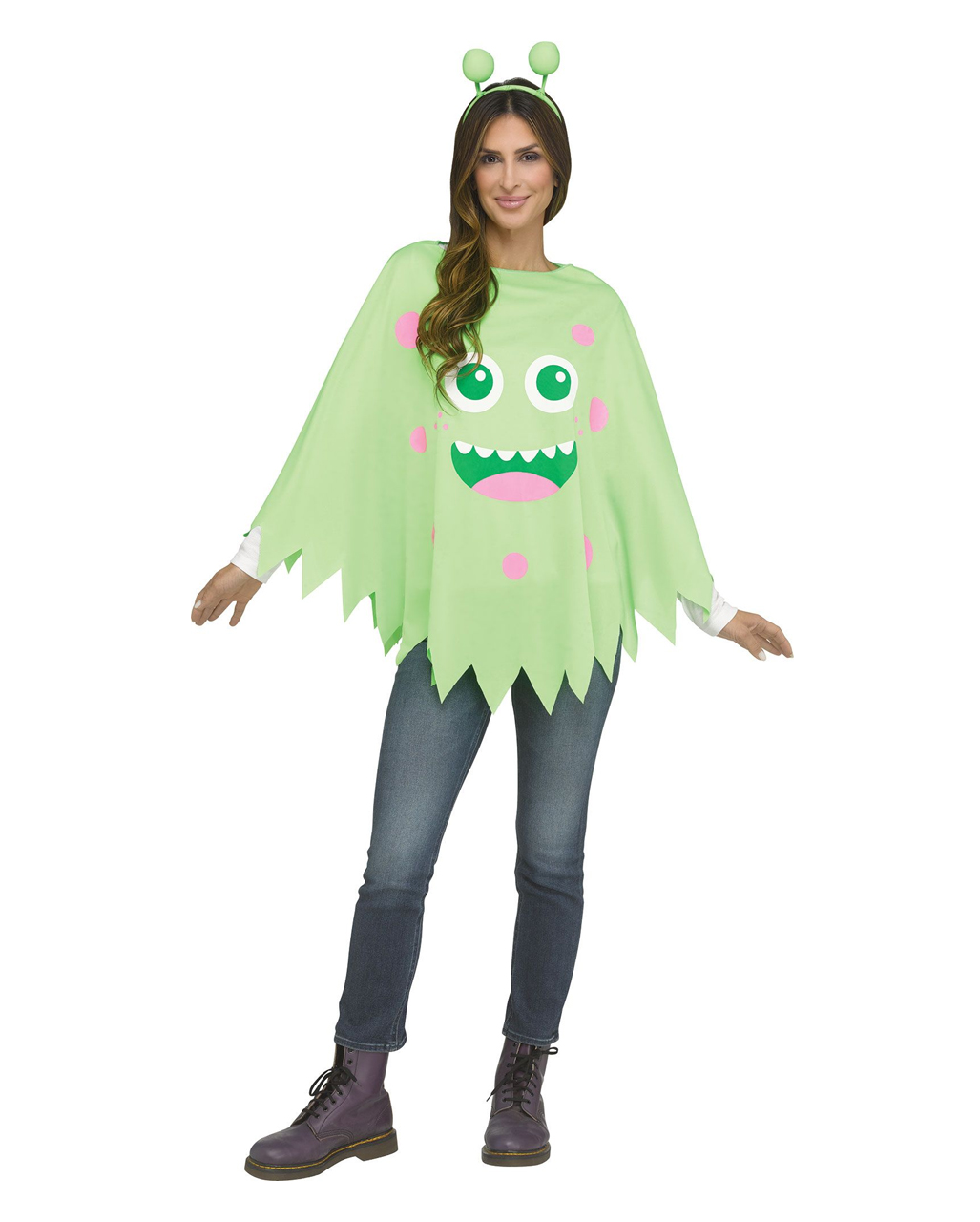 Monster Costume Poncho Green for Halloween & Carnival | Horror-Shop.com