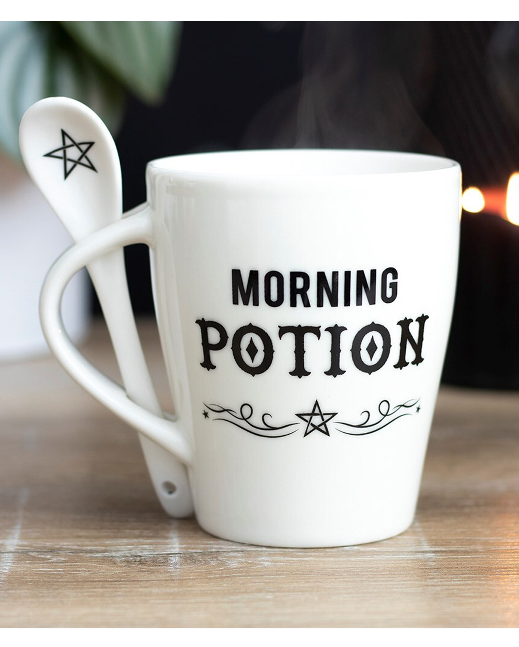 Morning Potion Cup With Spoon ★ Gothic cup | Horror-Shop.com
