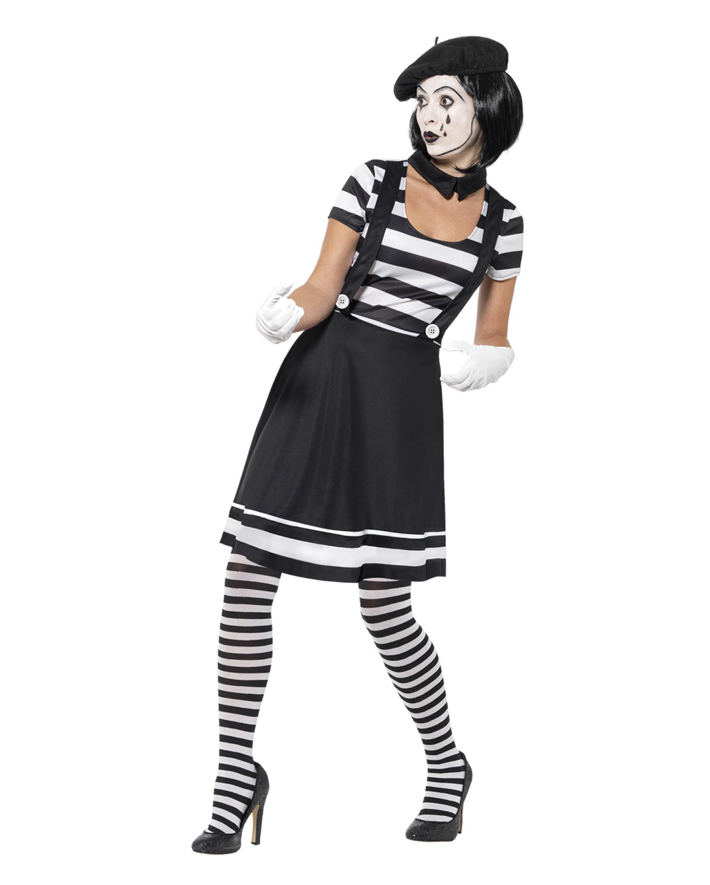 Mime Ladies Costume order for carnival | Horror-Shop.com