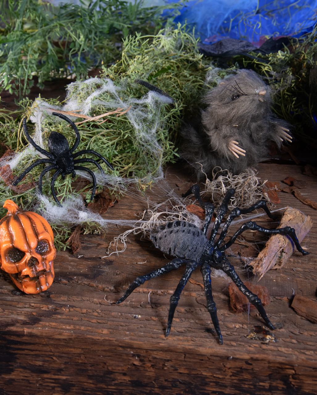 Scary Disgusting Spiders With Cheese Cloth Fur 19cm Set Of 2 ★ | Horror ...