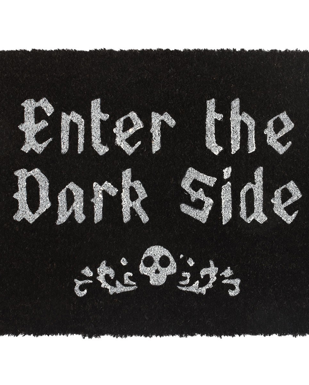 Schwarze "Enter The Dark Side" Fußmatte 60x40cm ★ | Horror-Shop.com
