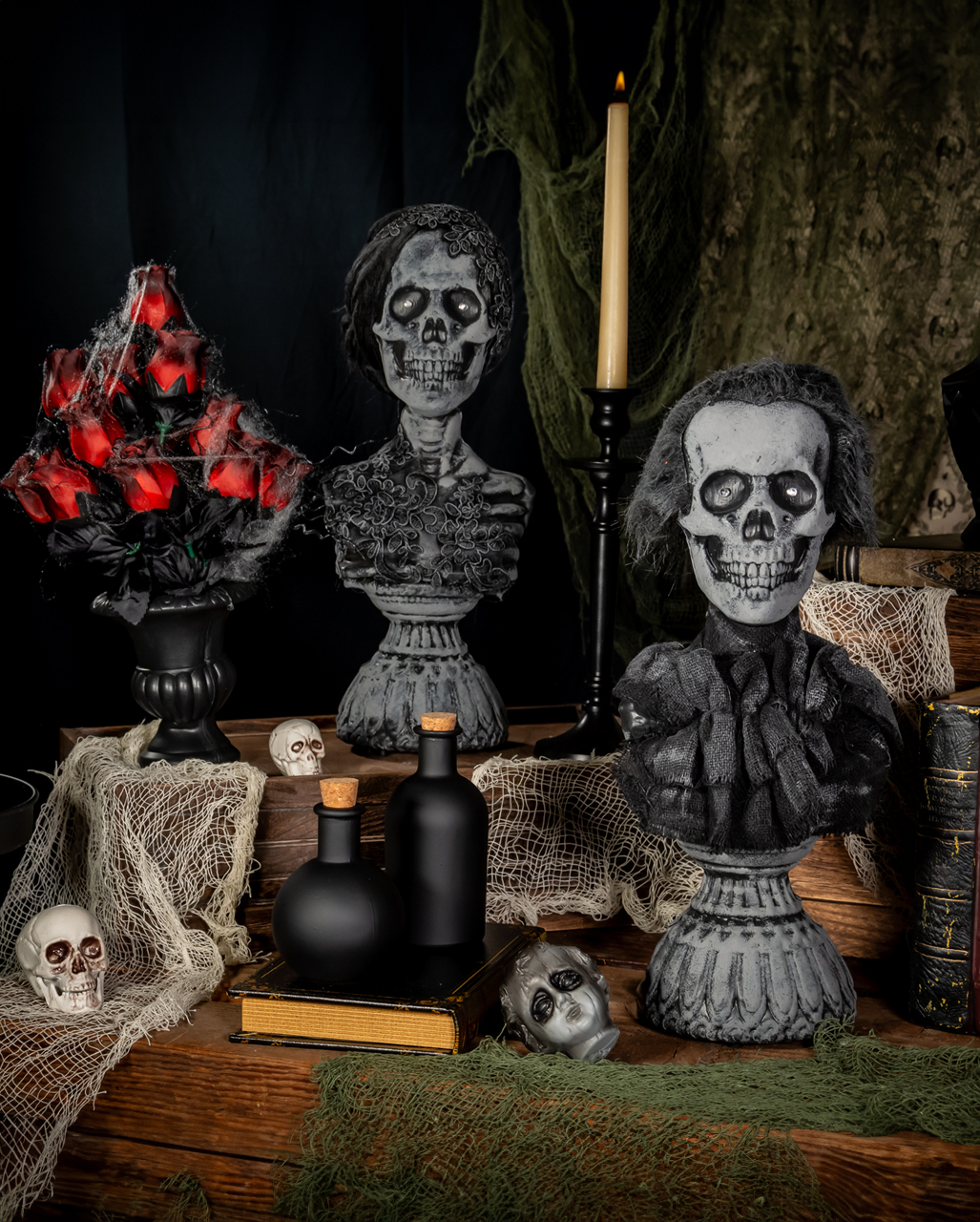 Spooky Ghost Bust "Lady Gruesome" With Sound & Light 38cm order ...