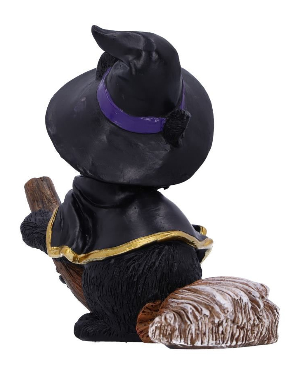 Tabitha Cat On Witches Broom as a gift | Horror-Shop.com