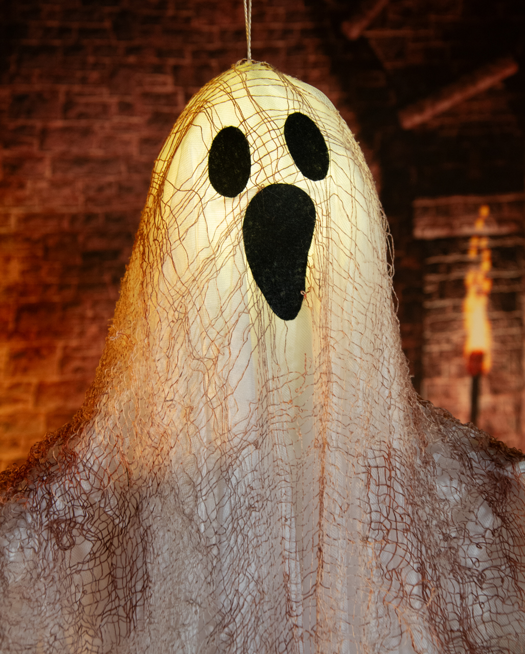 White Ghost With Lighting As A Hanging Figure 90cm ★ | Horror-Shop.com