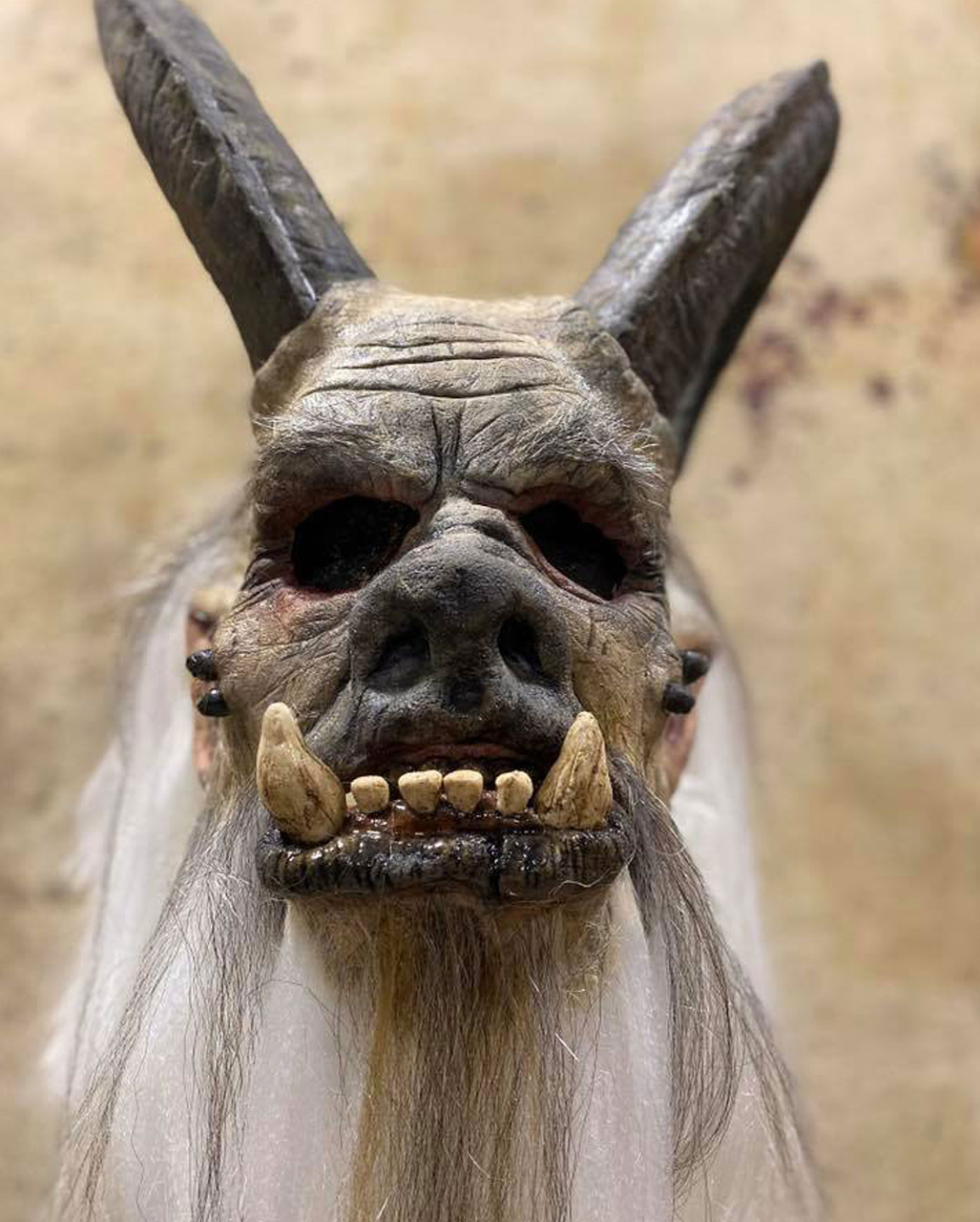 Blizzard Snow Krampus Mask for Halloween & Carnival | Horror-Shop.com