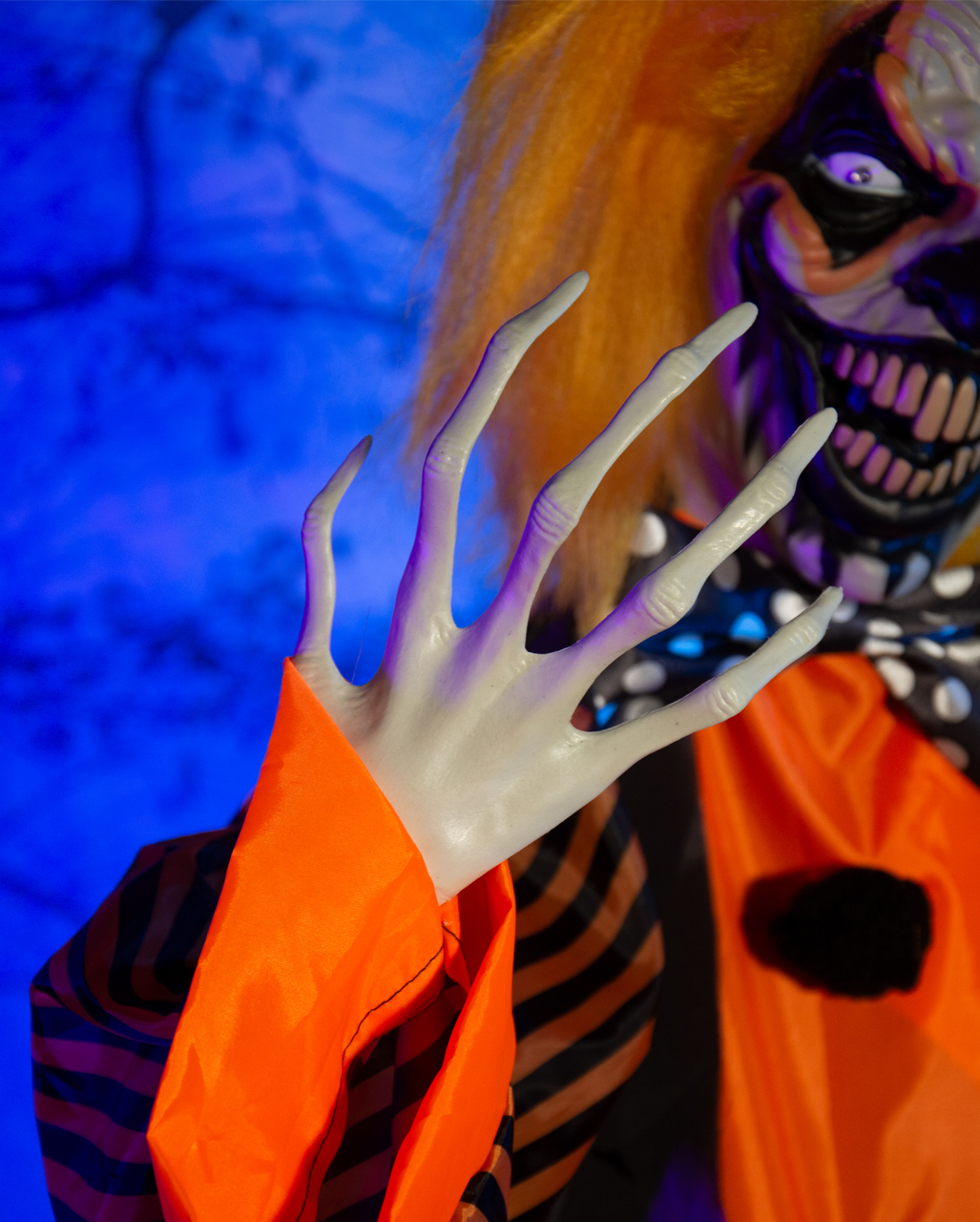 Gnarly Doodle Horror Clown With Movement, Light & Sound 163cm ...