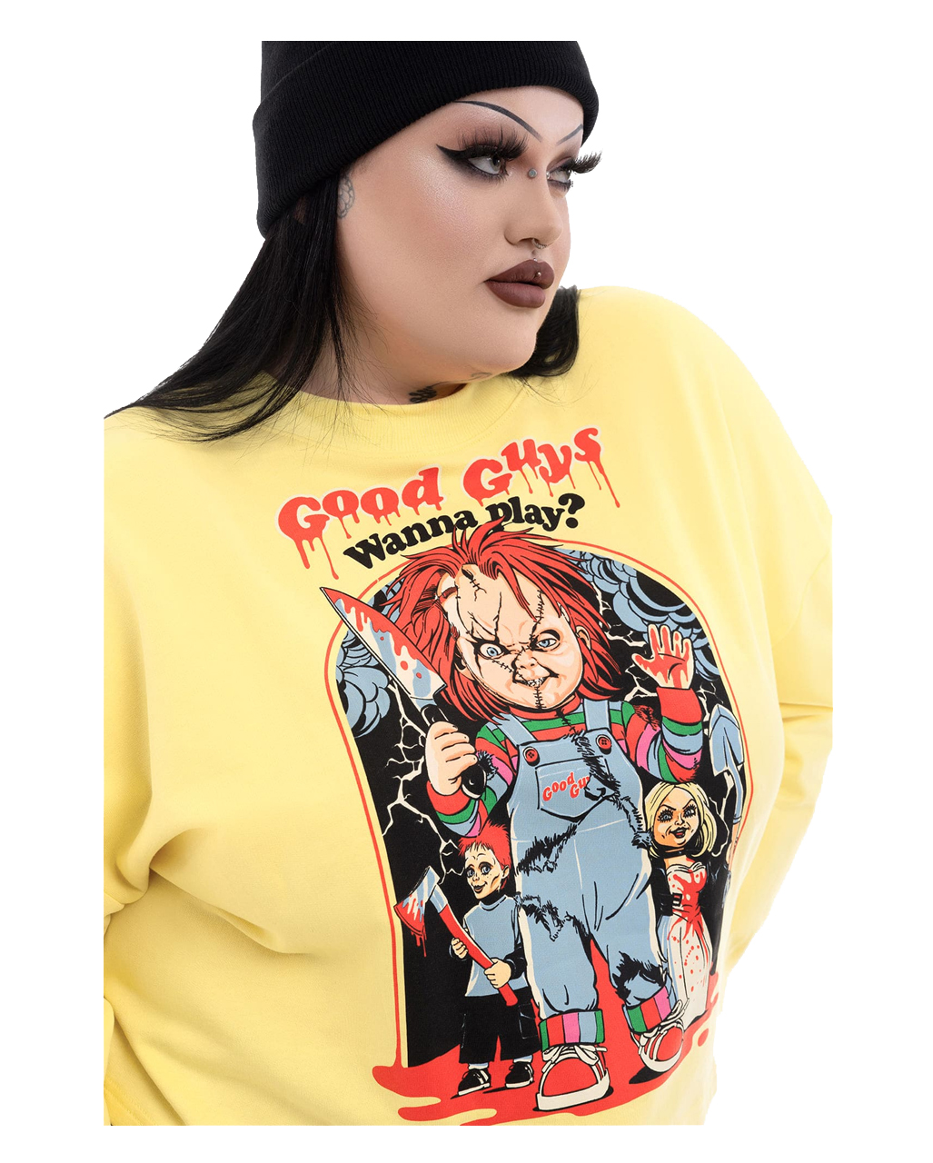 KILLSTAR My Friends Call Me... Chucky Sweatshirt ★ | Horror-Shop.com