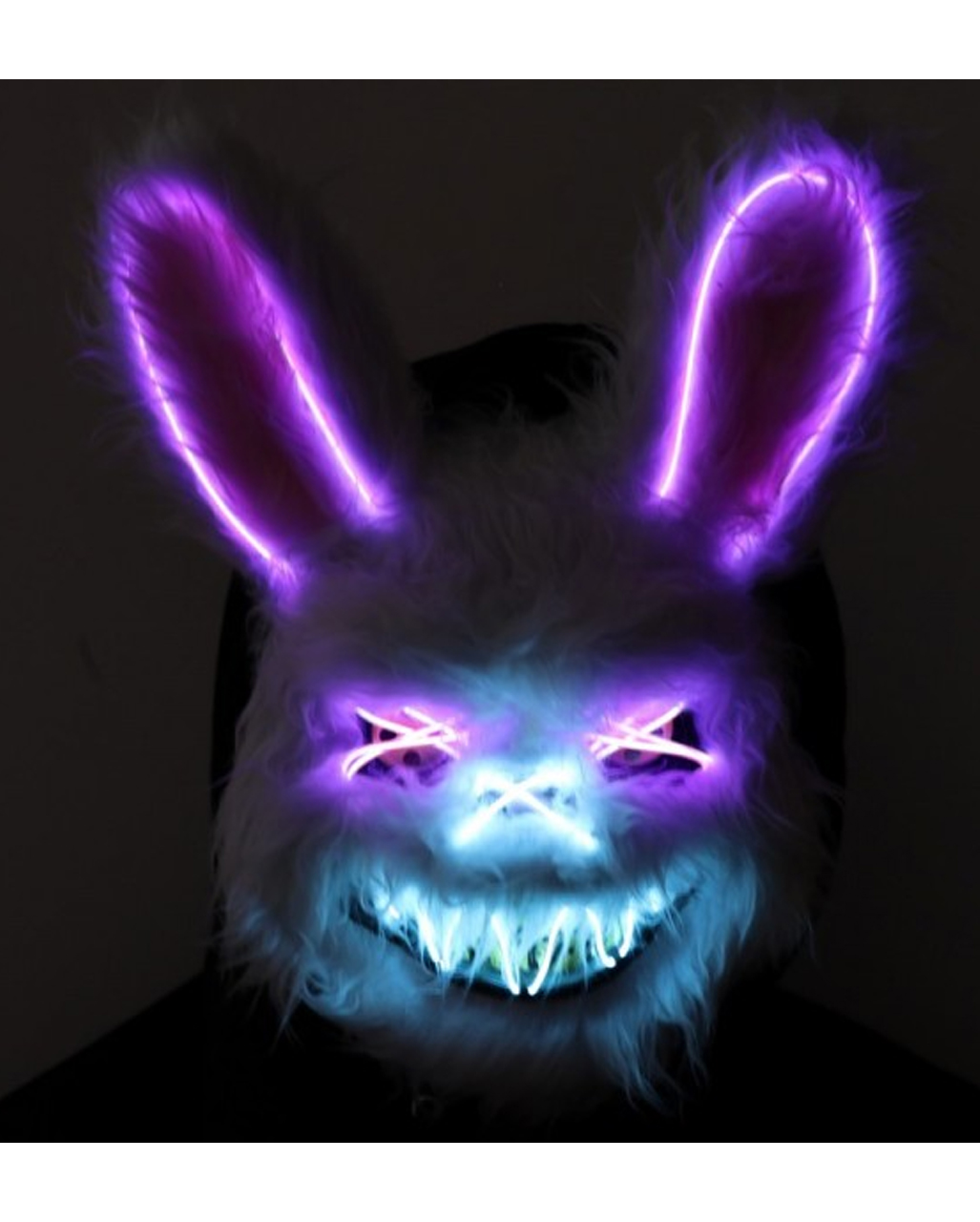 LED String Bunny Mask for Halloween & Carnival | Horror-Shop.com