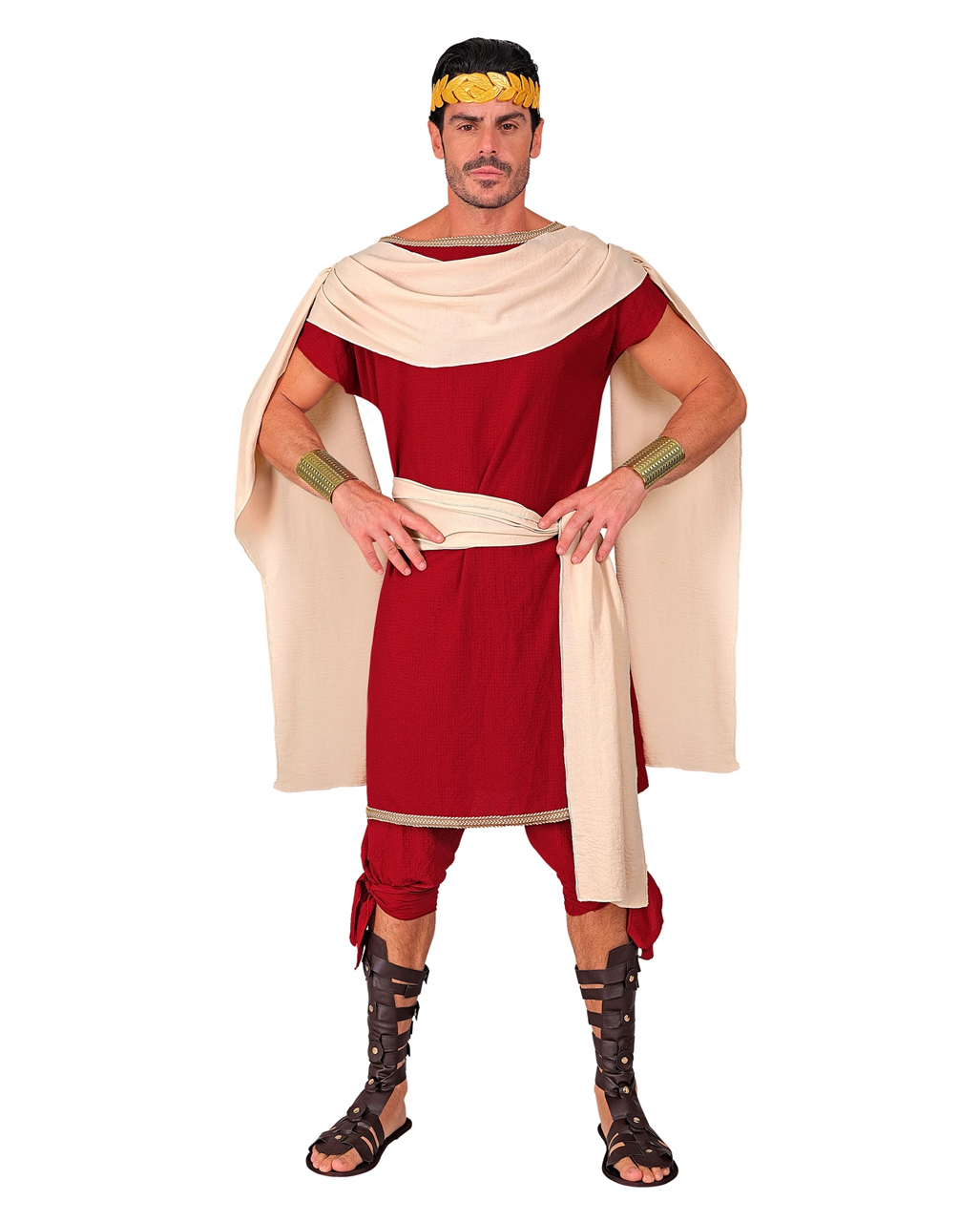 Roman Sandals With Straps & Shin Guards | Horror-Shop.com