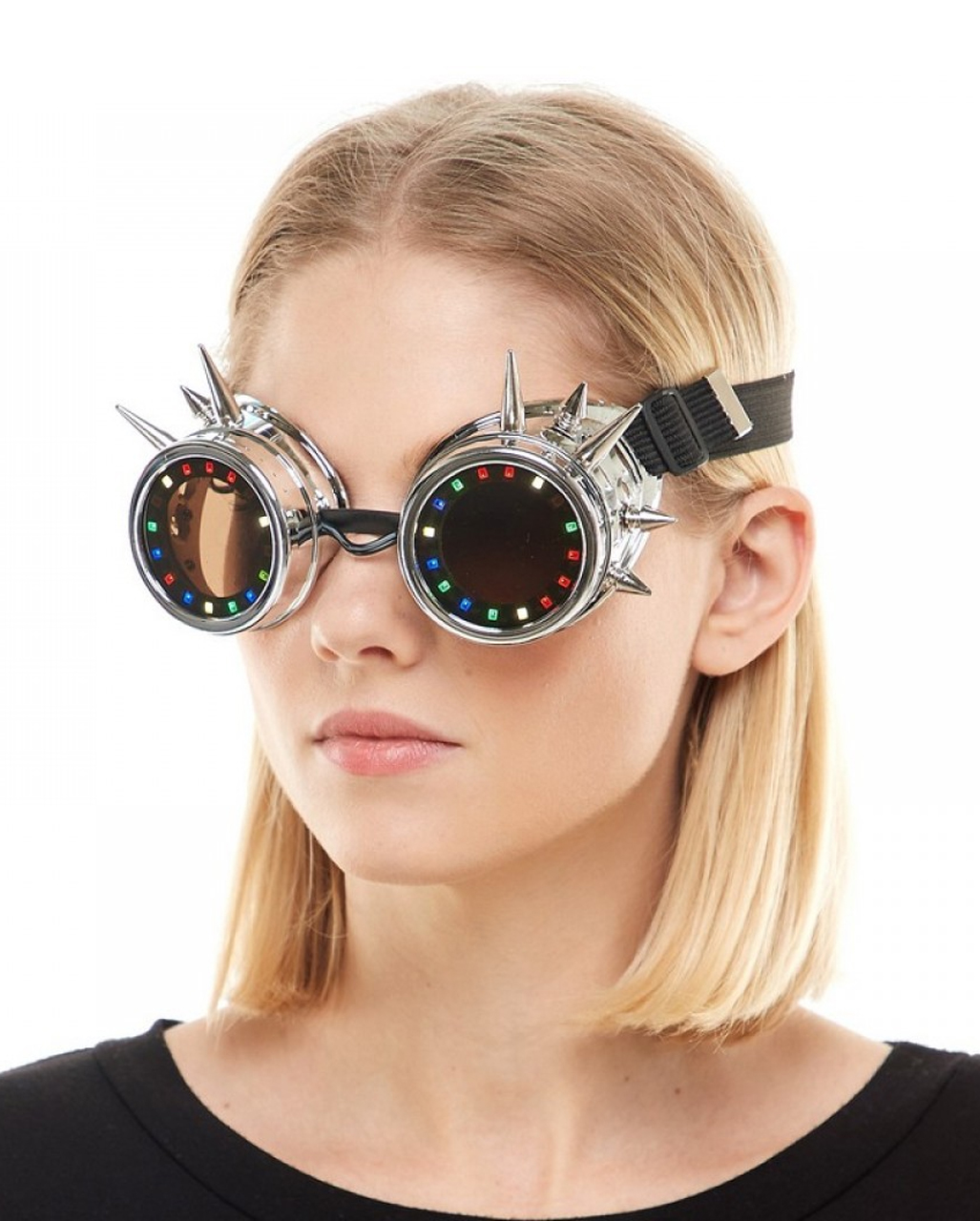 Steampunk Welding Goggles With LED Order NOW | Horror-Shop.com