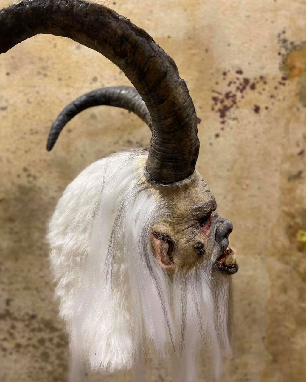 Blizzard Snow Krampus Mask for Halloween & Carnival | Horror-Shop.com
