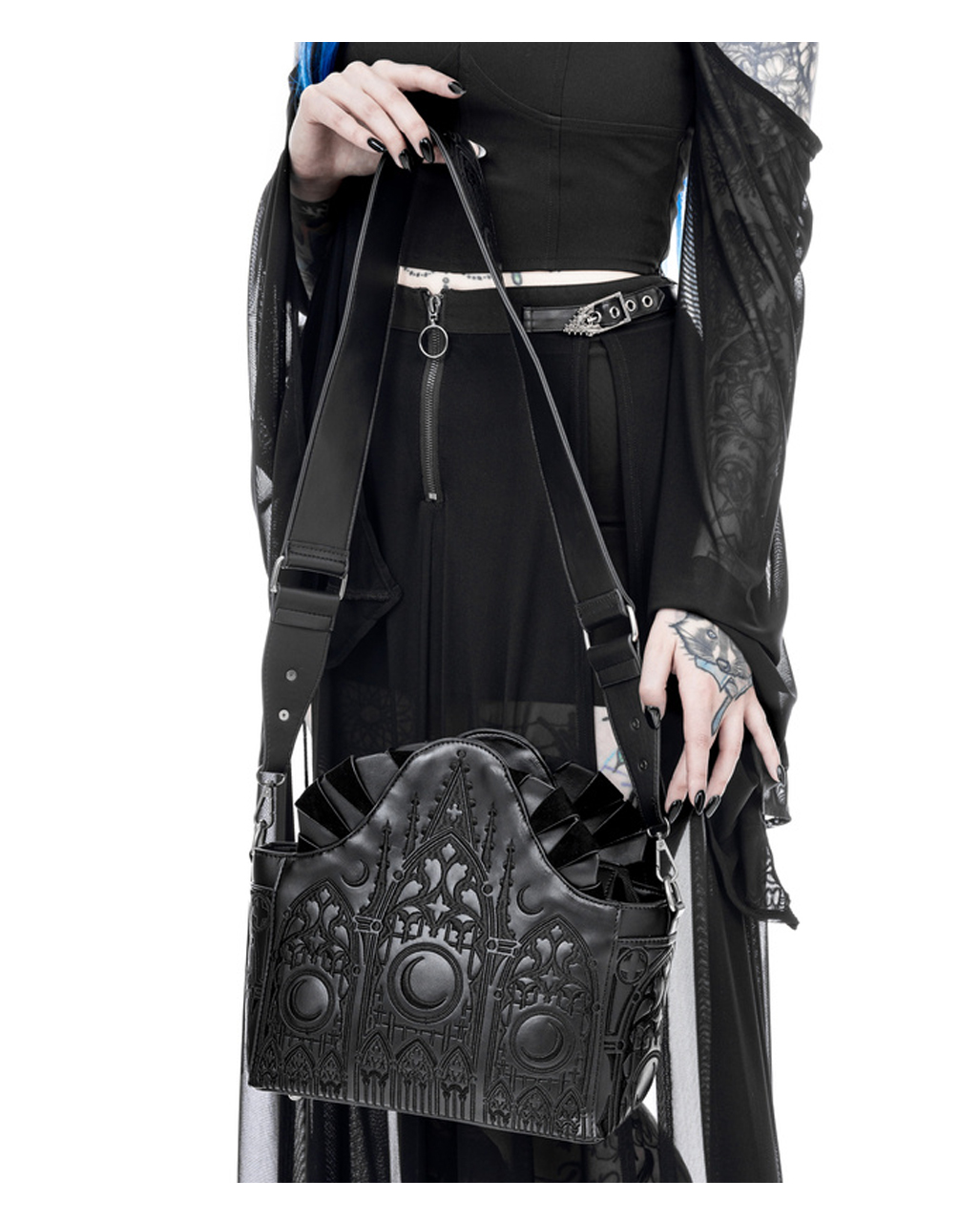 Dark Altar Gothic Shoulder Bag ★ Gothic accessory | Horror-Shop.com