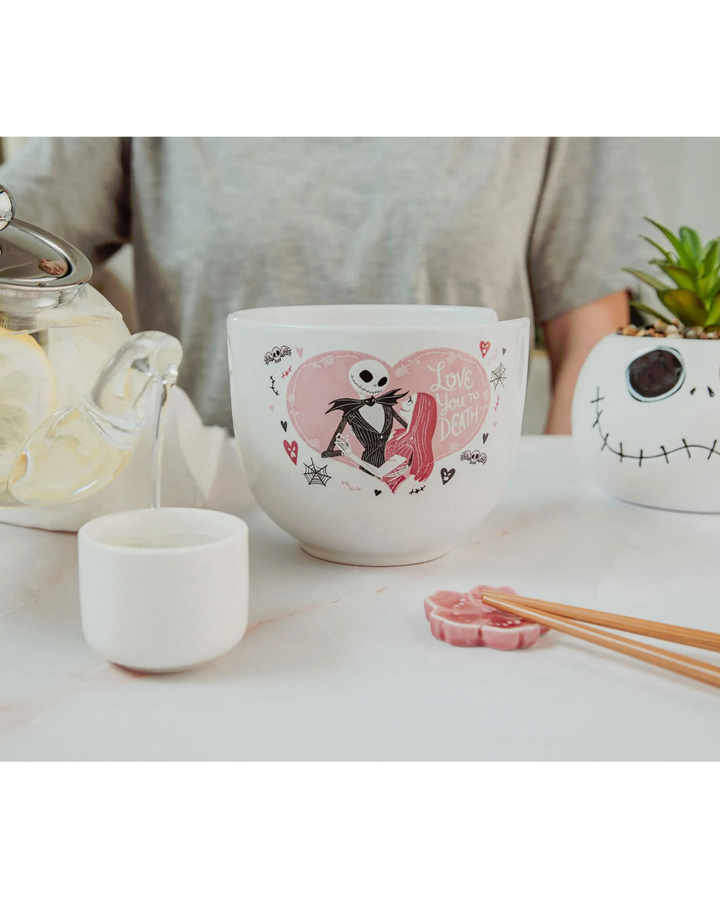 Disney TNBC Jack & Sally Ramen Bowl mit Stäbchen ★ | Horror-Shop.com