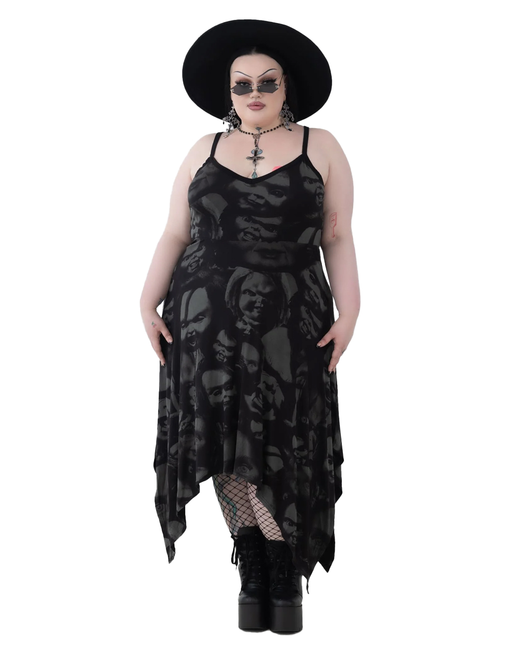 KILLSTAR Devils Lair Midi Dress Buy Gothic Fashion | Horror-Shop.com