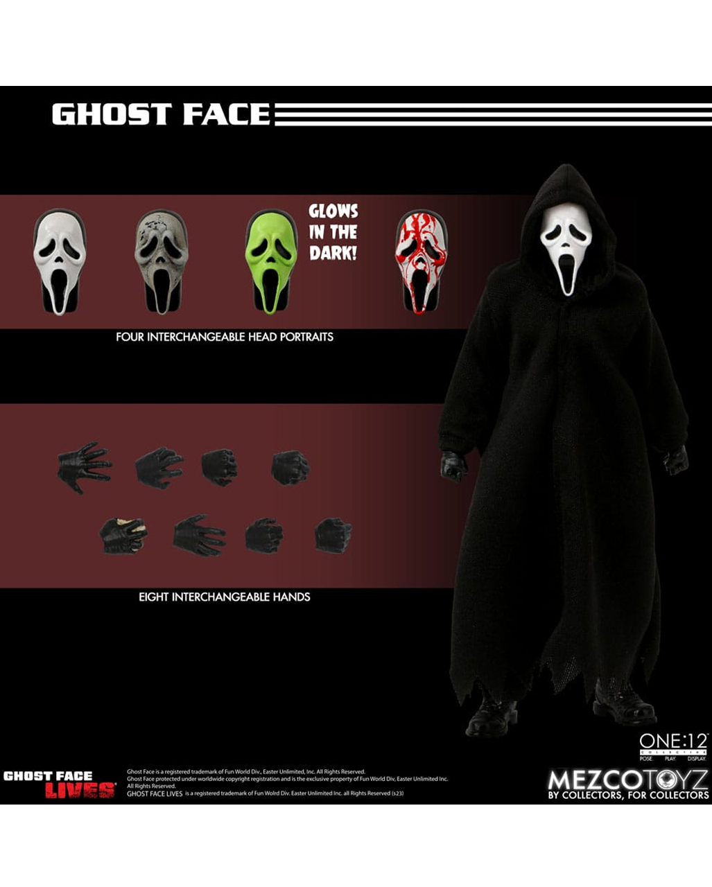 Scream Action Figure 1:12 Ghost Face 16cm | Horror-Shop.com