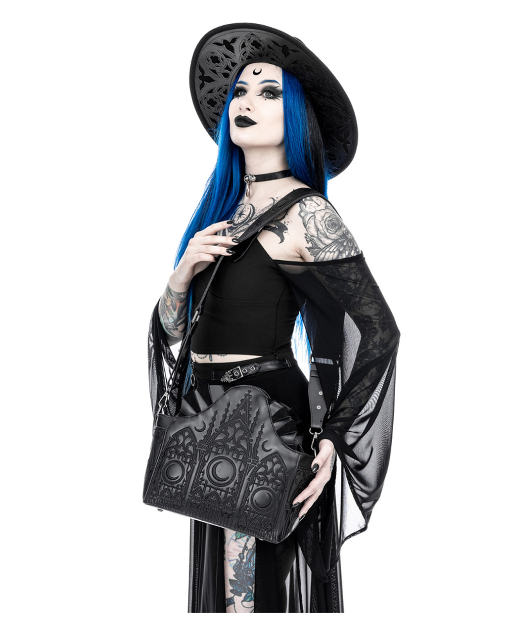 Dark Altar Gothic Shoulder Bag ★ Gothic accessory | Horror-Shop.com
