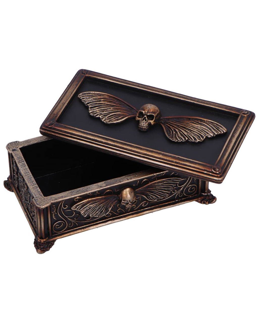 "Death's Head" Gothic Casket 19.5cm Gothic decoration | Horror-Shop.com