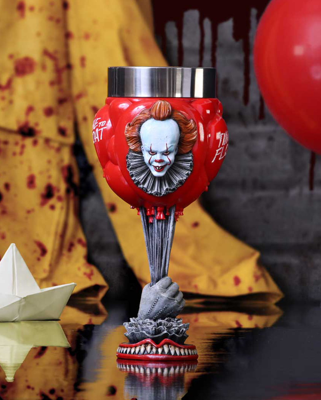 IT - Time To Float Pennywise Goblet 19.5cm order | Horror-Shop.com
